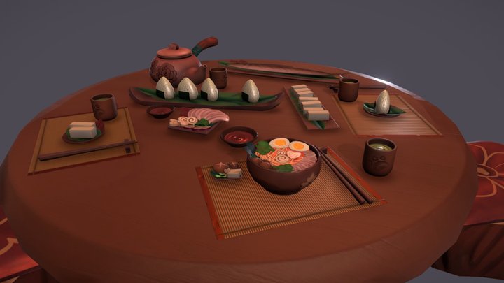 Onigiri 3D models - Sketchfab