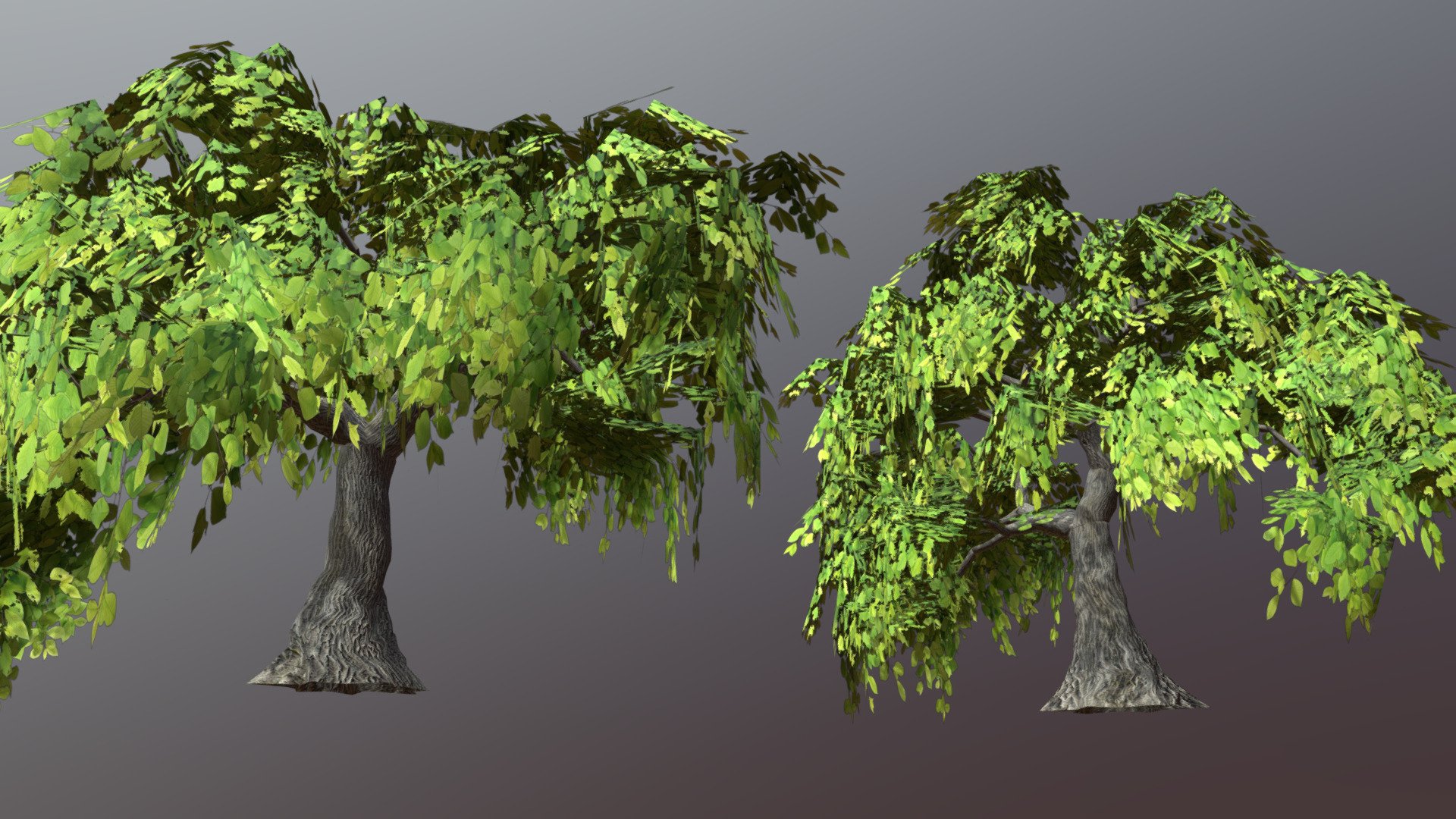 Trees (low-Poly, 4k Tris / Tree) - Download Free 3D model by Sereib ...