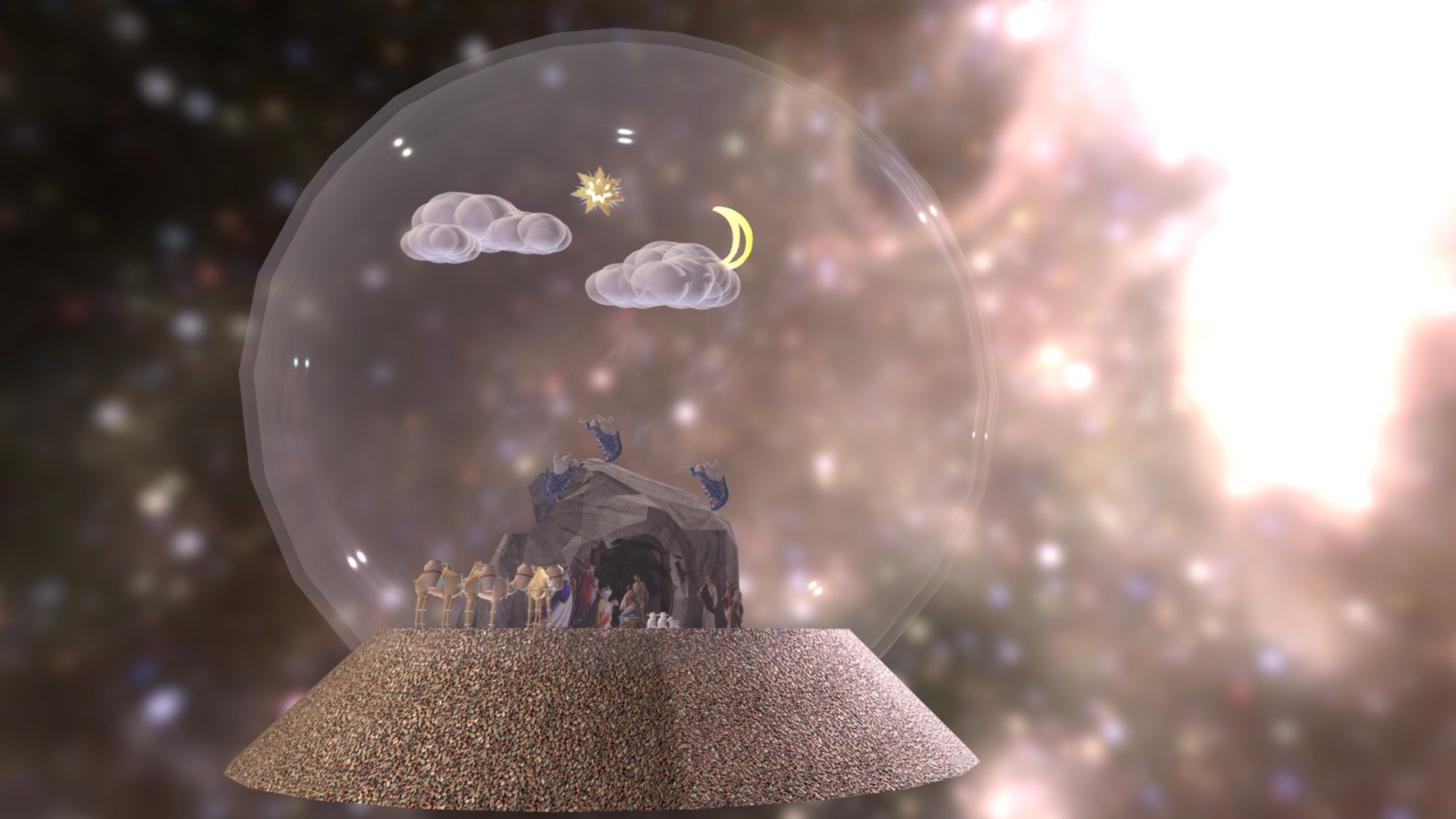 Glass Christmas Snowball - Buy Royalty Free 3D model by dzher3d ...