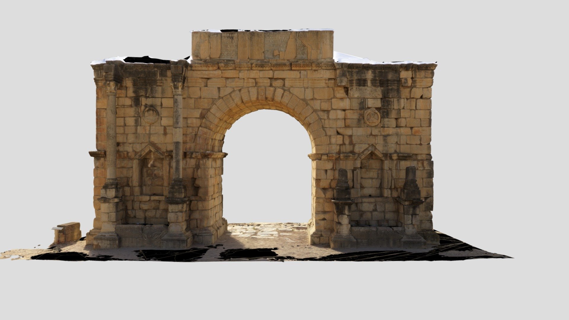 Arch of Caracalla (Triumphal Arch) at Volobilis - 3D model by Frank ...