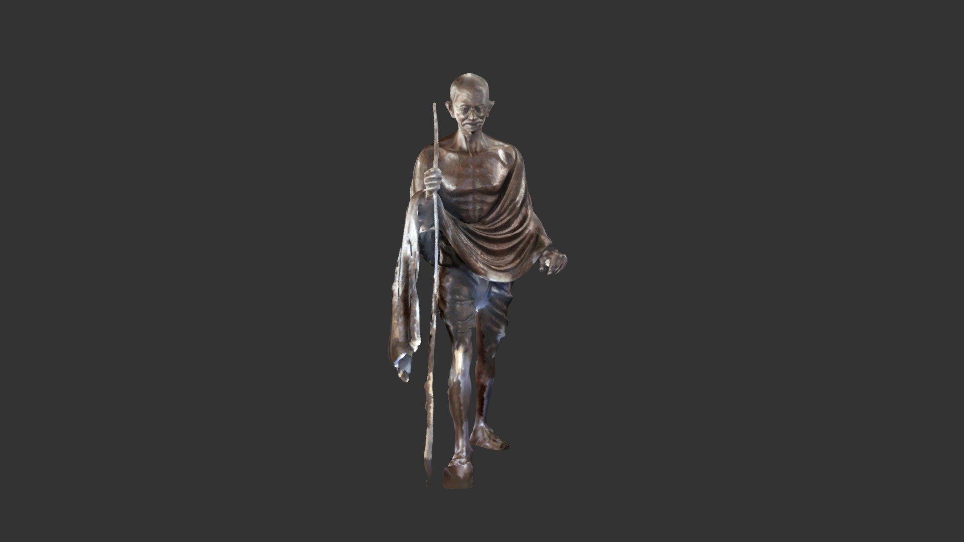 Gandhi Original - 3D model by TDMoore [6fb394a] - Sketchfab