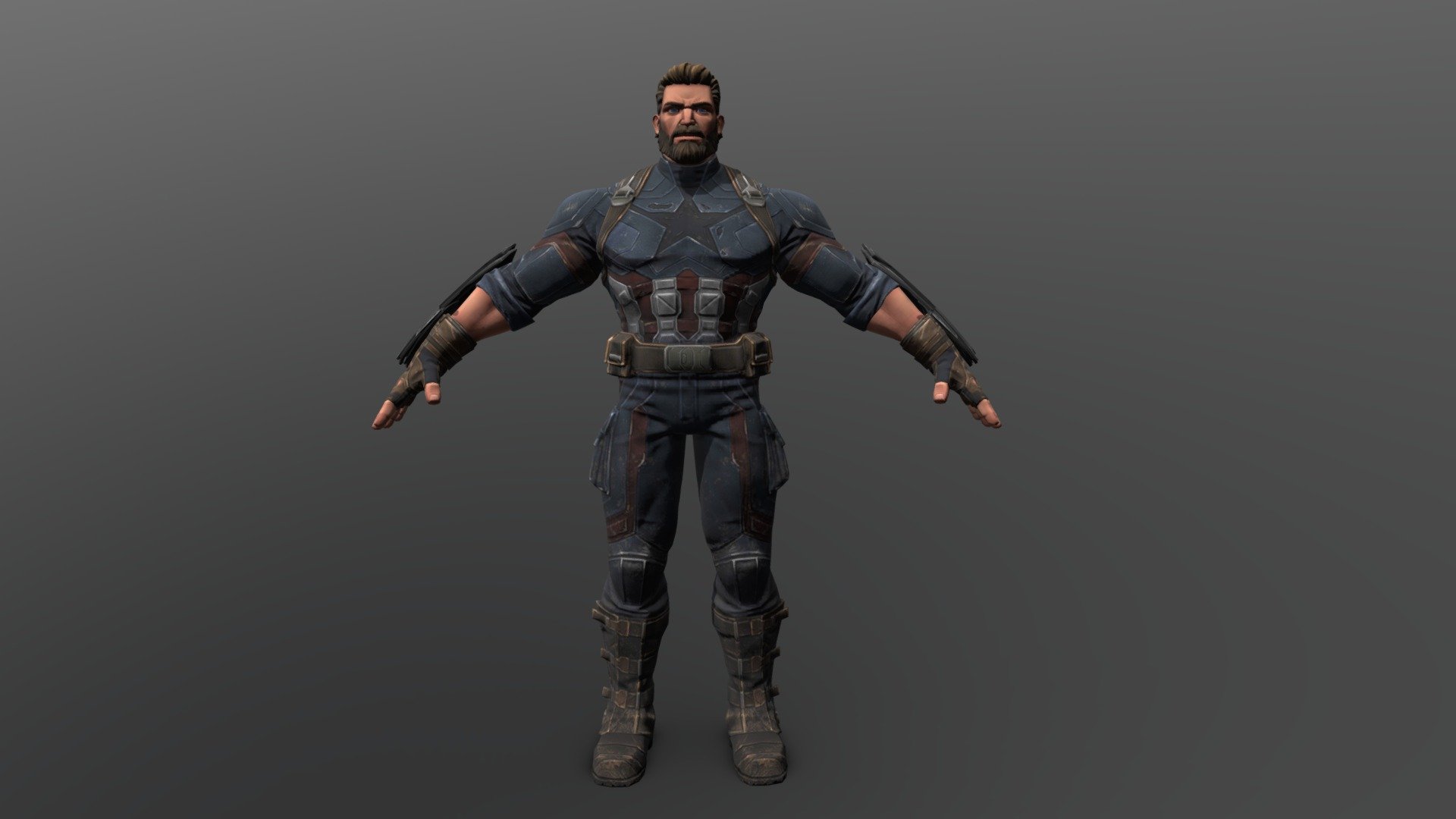 Captain America - Download Free 3D model by Shivam.Yadav [6fb3a13 ...