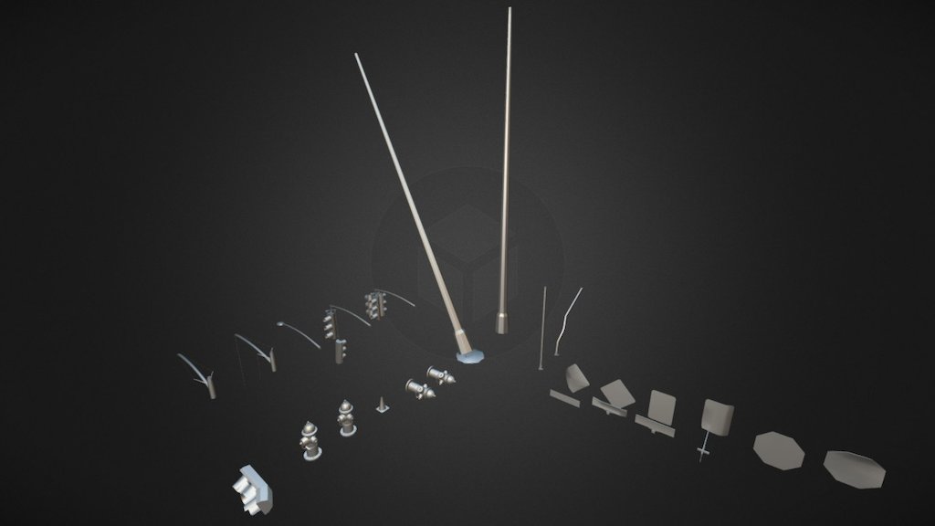Street Assets - 3D model by sabrinabee88 [6fb4bec] - Sketchfab