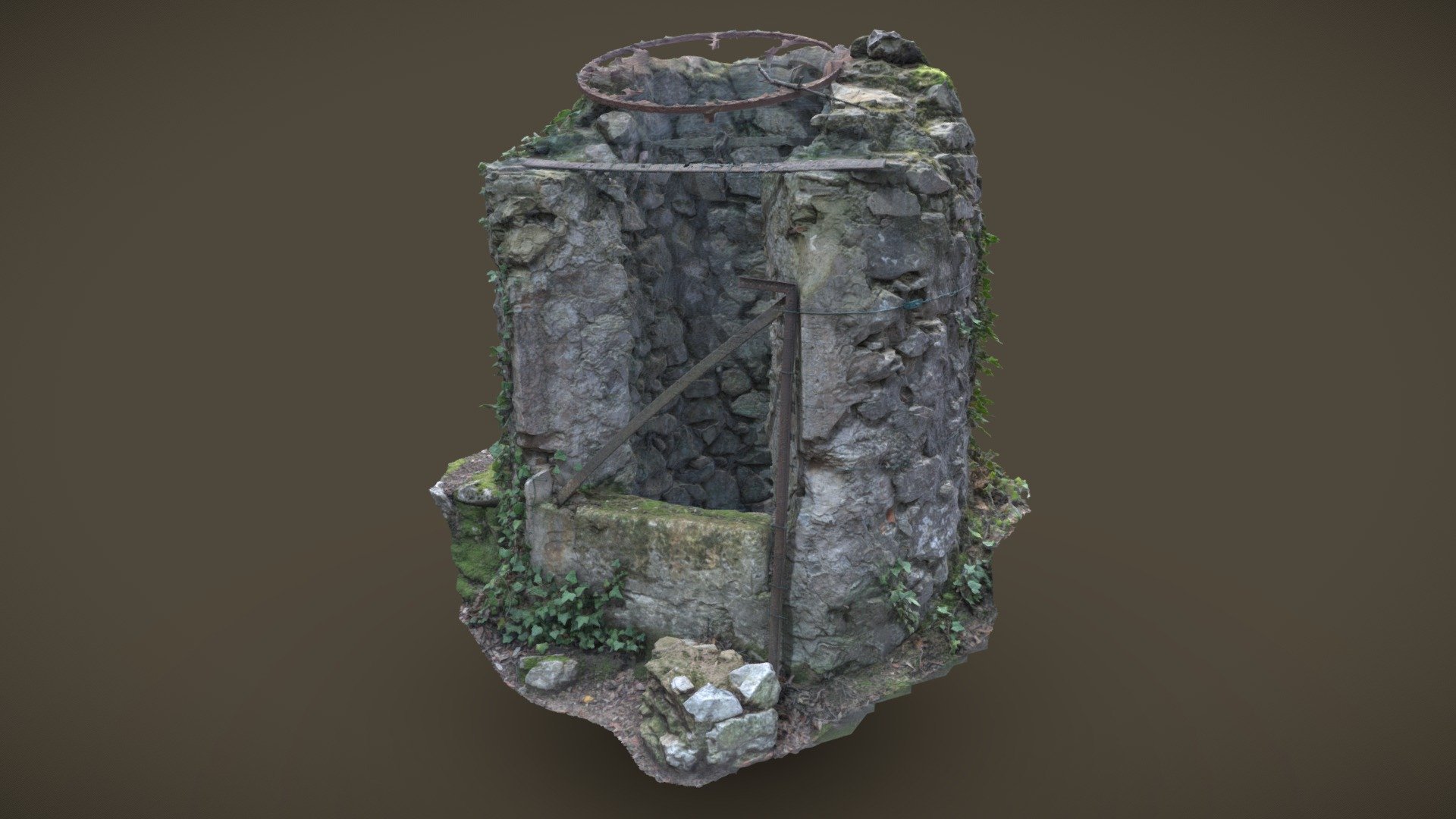 forest Stone well - 3D model by Hypercube (@Hypercube3dscan) [6fb6b9d ...
