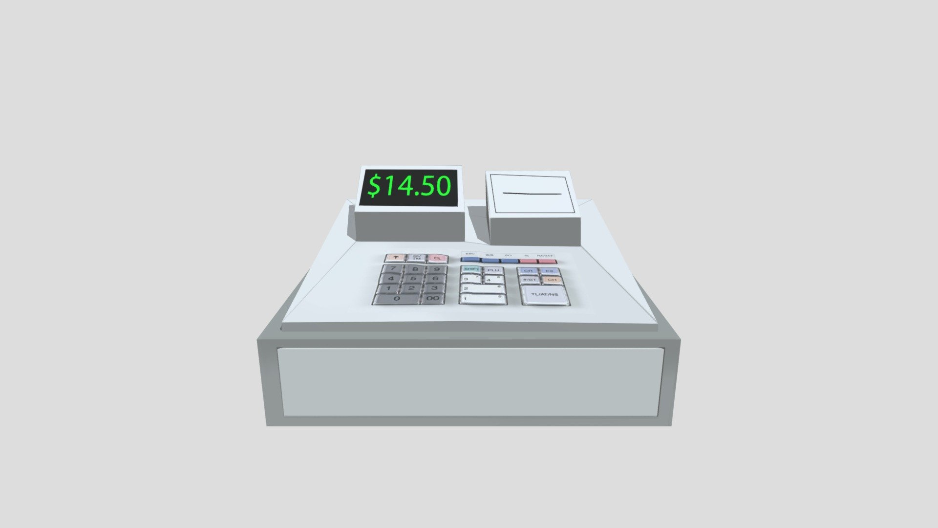 Cash Register - 3D model by Jesse_Martin [6fbaf36] - Sketchfab