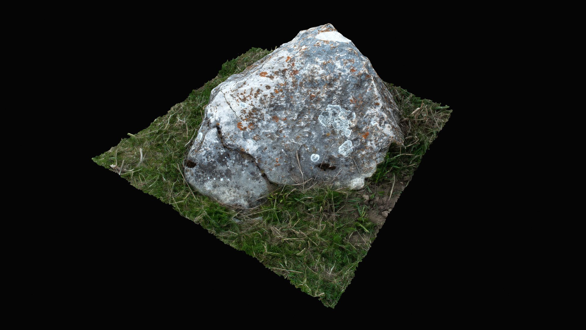 Rock on grass scan - Download Free 3D model by Bogdan Georgescu ...