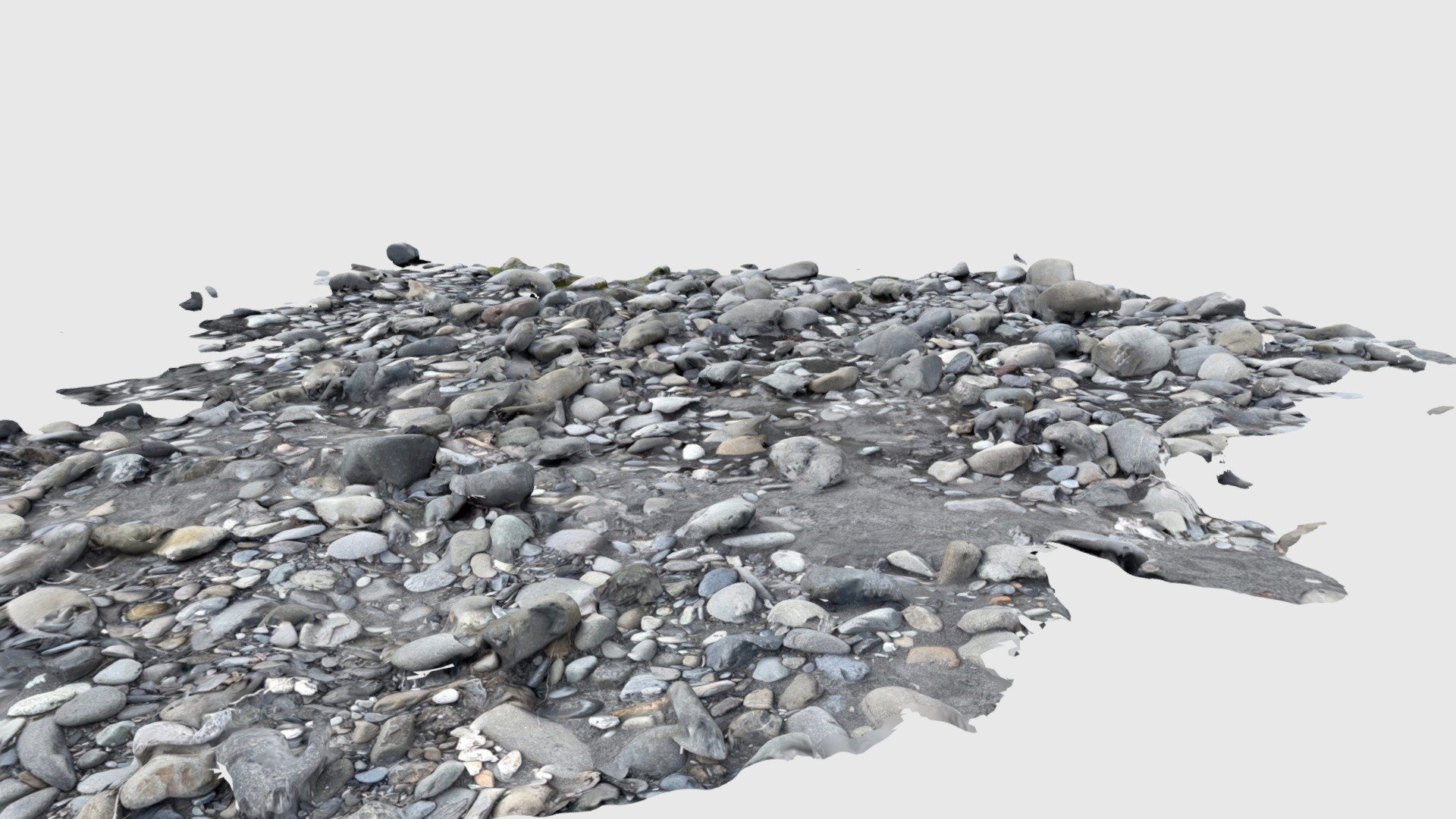 Imbricated cobbles and boulders on Elwha River - Download Free 3D model ...