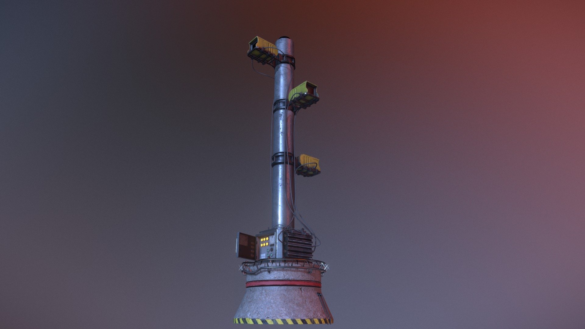 Dystopian surveillance camera - 3D model by Sam A (@sammeh) [6fbe14f ...