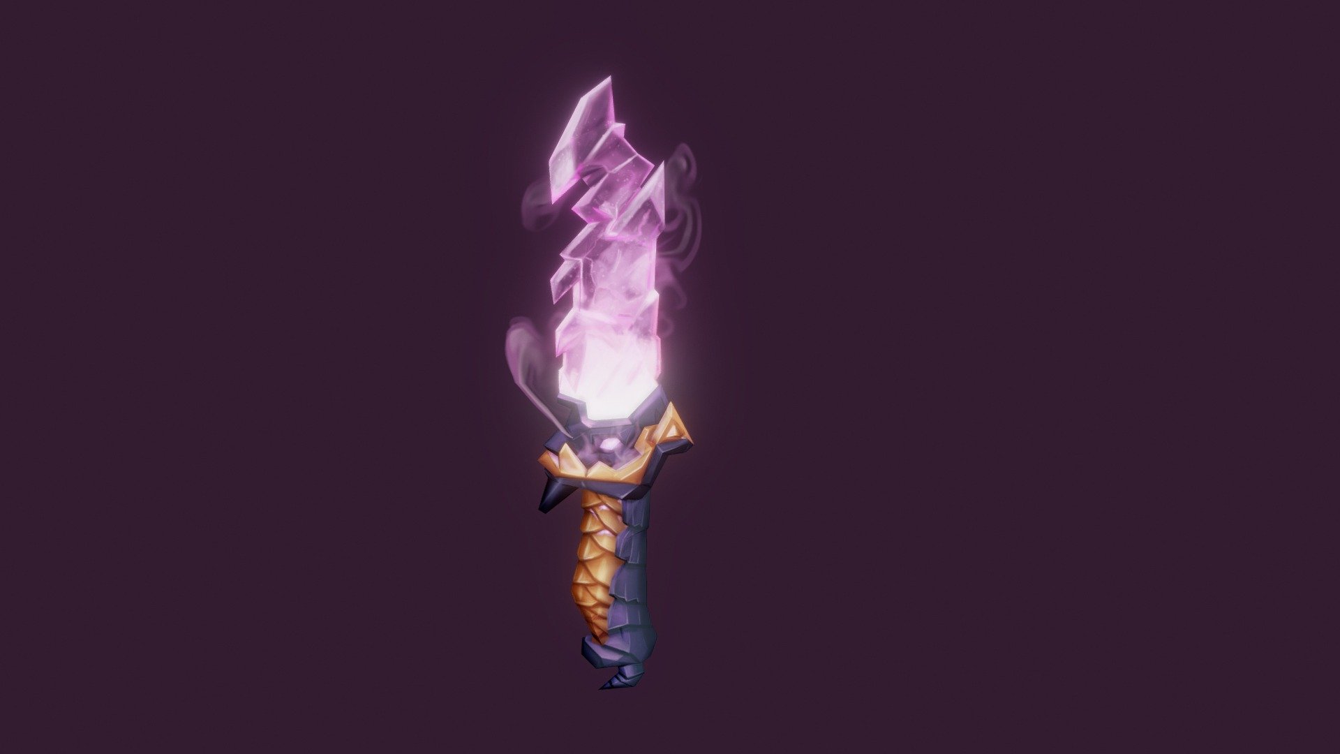 Handpainted Fantasy Dagger - 3D model by florianferrere [6fbe8b6 ...