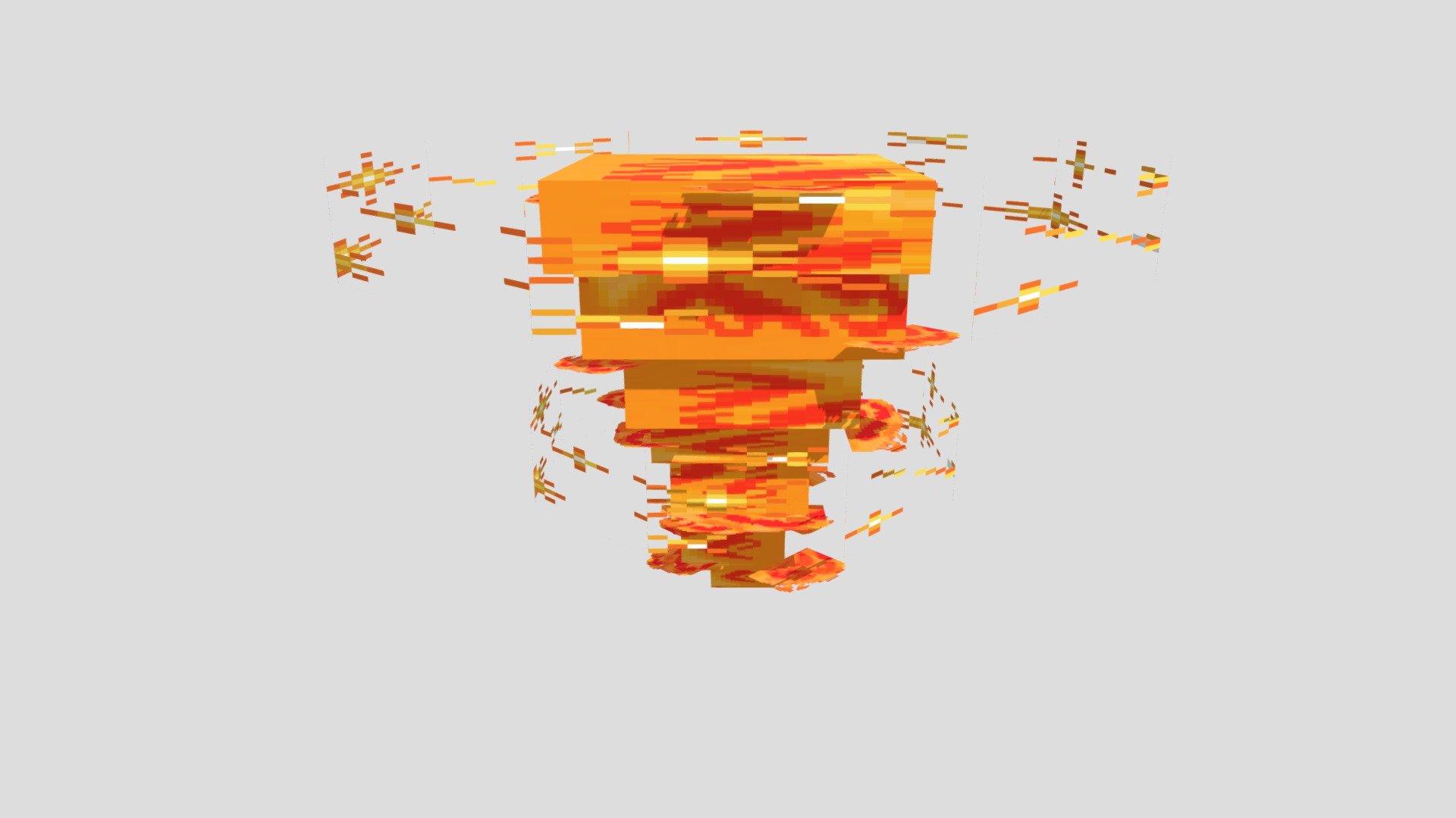 Fire Tornado (Minecraft Style) - Katon jutsu - 3D model by AM6 (@am6 ...