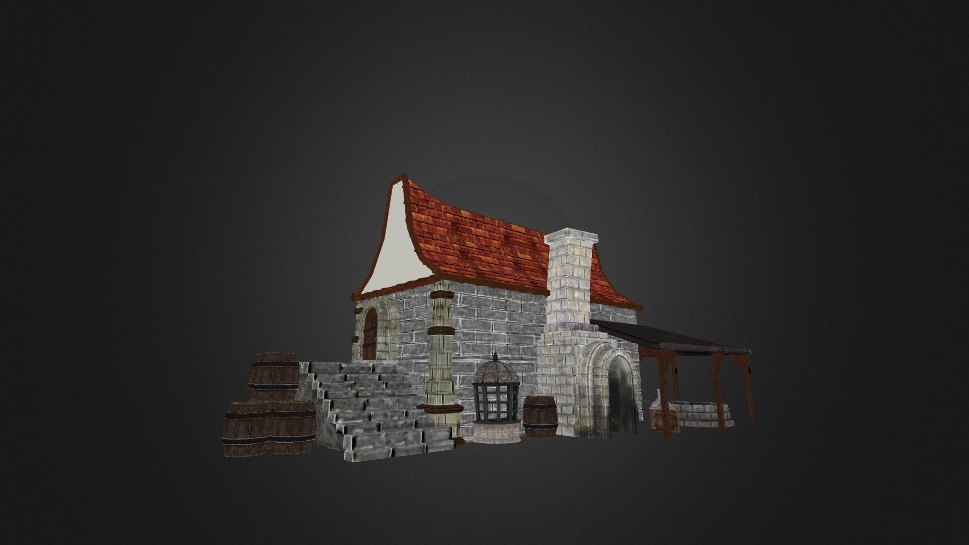 Blacksmiths House - 3D model by ninjarr [6fc138b] - Sketchfab