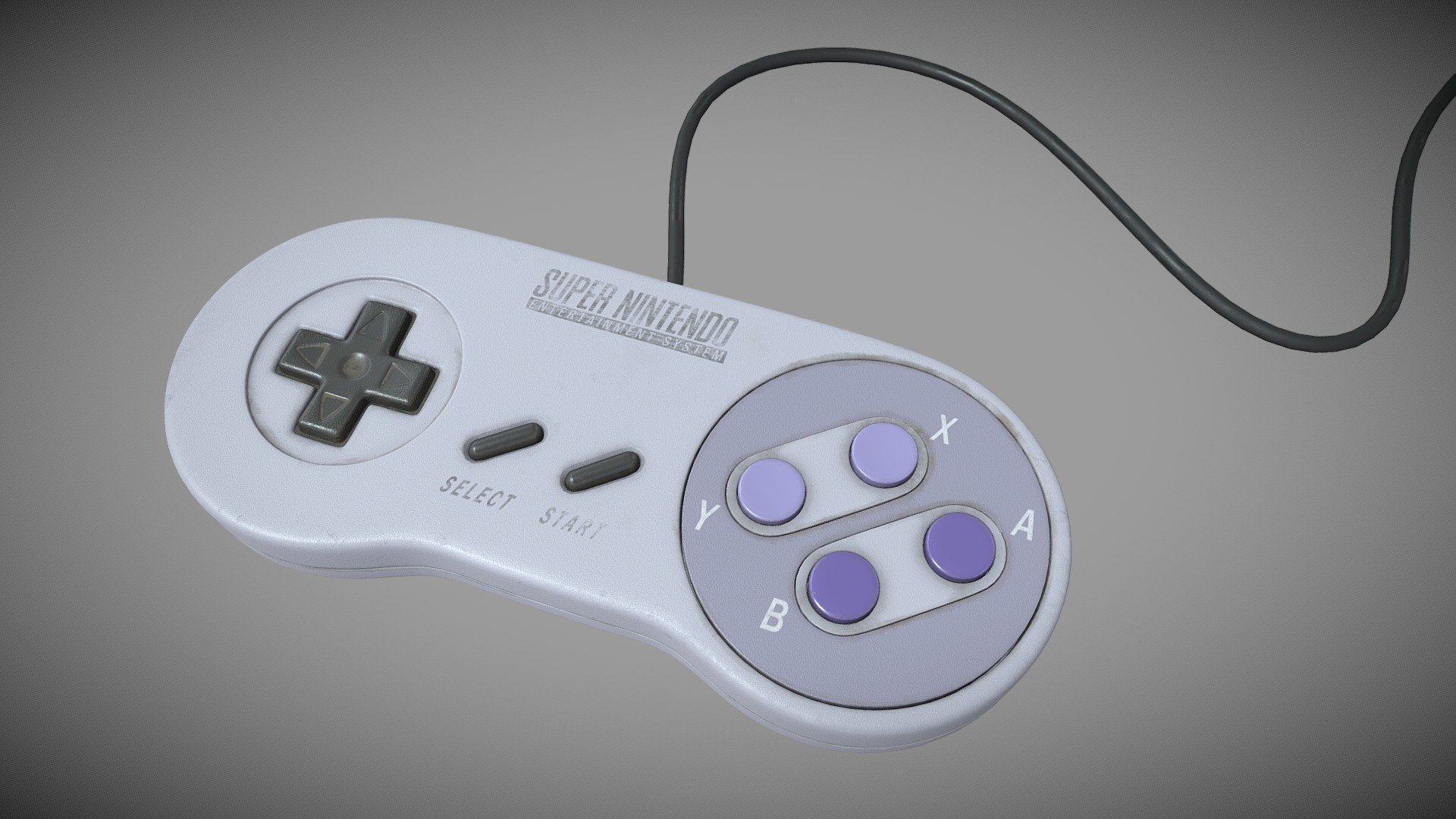 Super Nintendo Controller - 3D model by youssefjoukeh [6fc16fa] - Sketchfab