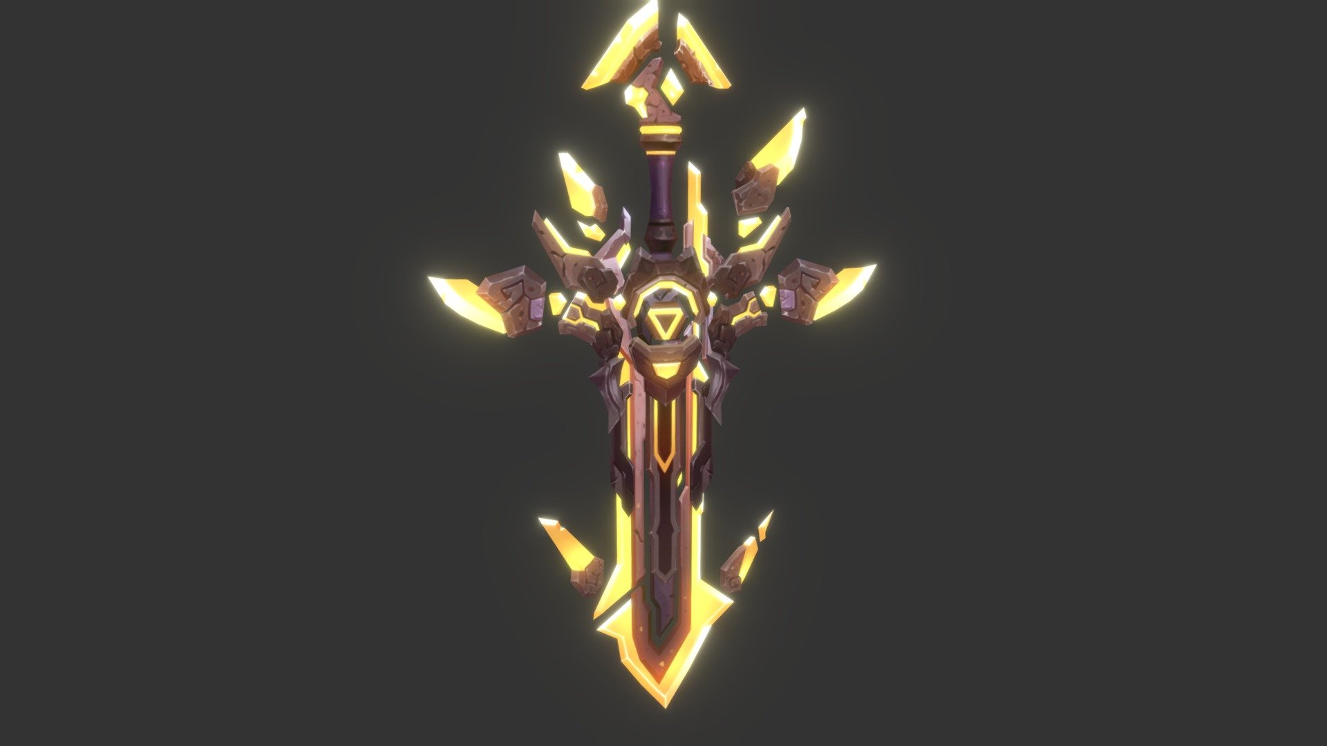 Lowpoly Handpaint Texture-Sword_003 - 3D model by BitBot Studio ...