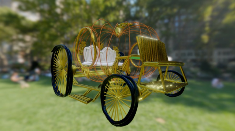 Pumpkin Coach - 3D model by nancyhadley [6fc2c98] - Sketchfab
