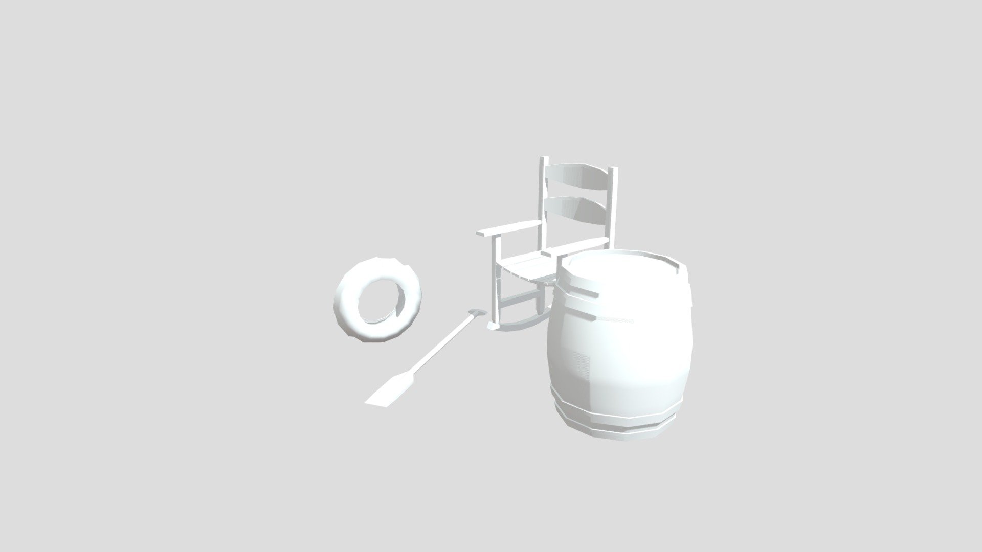 By The Ocean - 3 Simple Props - 3D model by RoyKorver [6fc6140] - Sketchfab