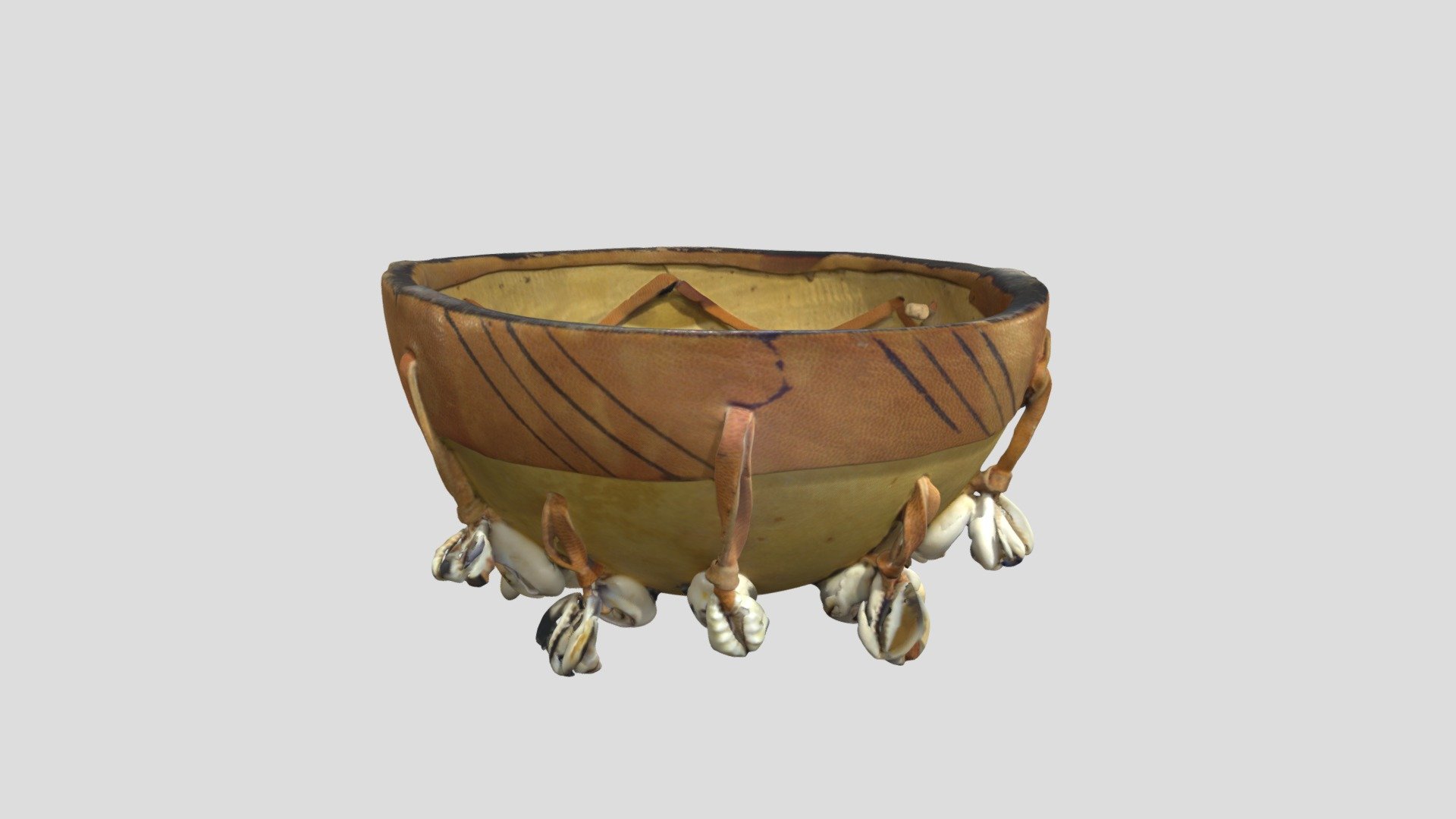 Calabash shaker with shells - 3D model by Aberdeen City Libraries ...