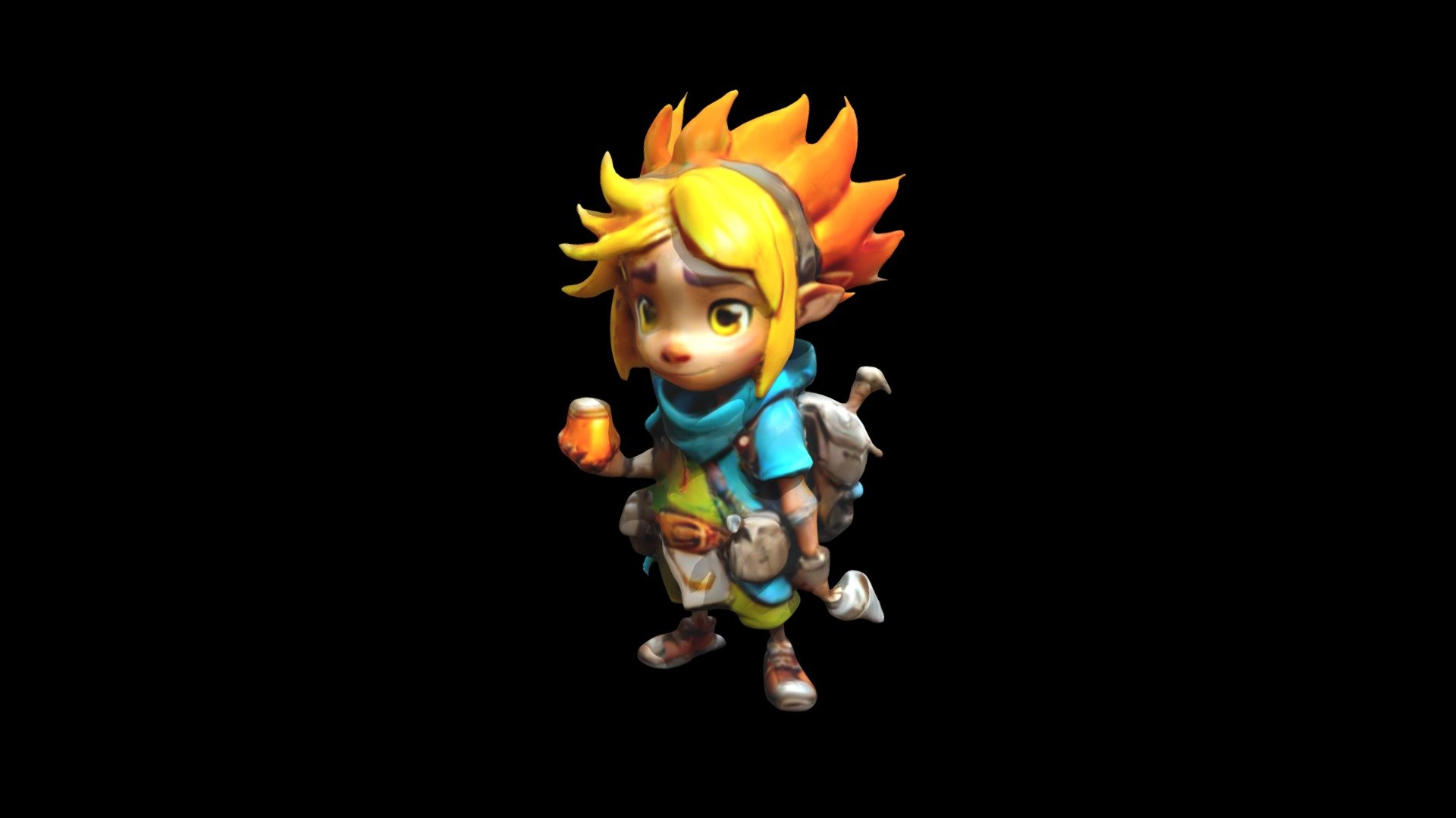 "Cartoon character named Link from Legend of Zel - Download Free 3D ...