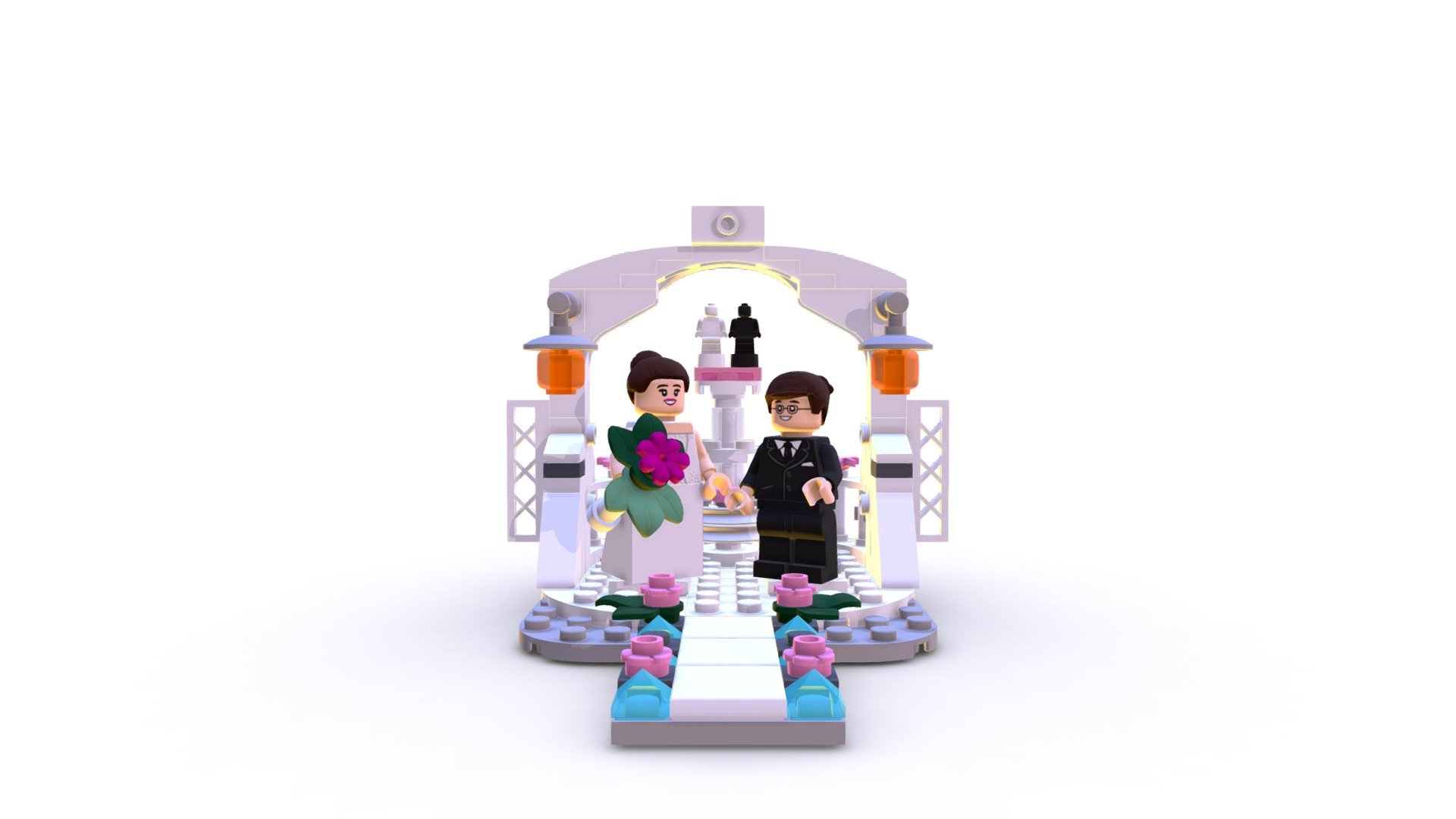 Lego Wedding | Set Cerimônia Texturizado - 3D model by pedro-h ...