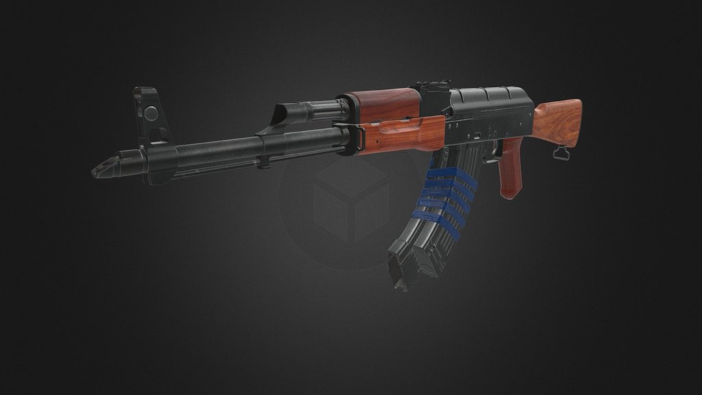 AKM assault rifle - 3D model by antonvasylenko [6fcaa6c] - Sketchfab