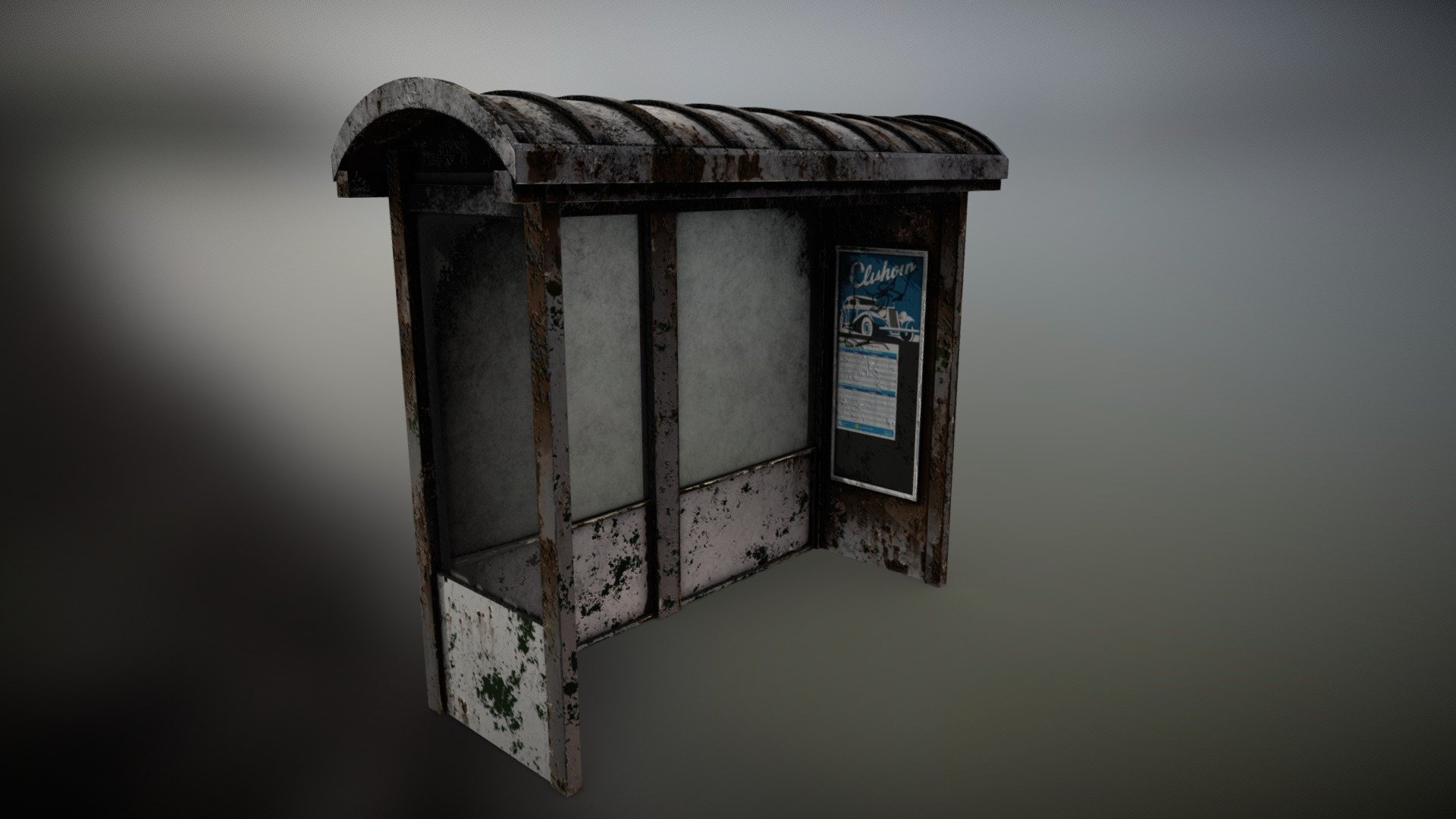 Old Ruined Bus Stop - Buy Royalty Free 3D model by FordVFX [6fcae3d ...