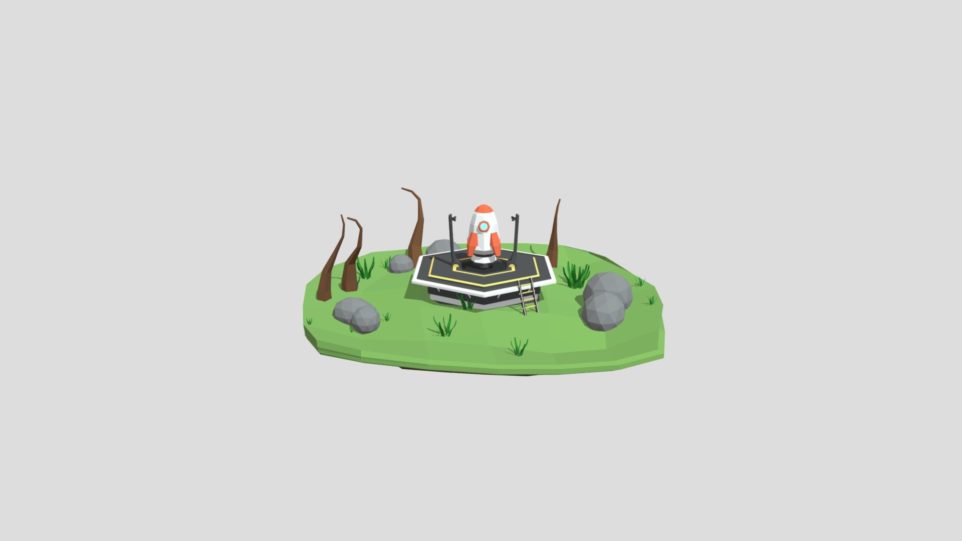 Low Poly Rocket Launch - Download Free 3D model by Vhergo (@Bemi080 ...