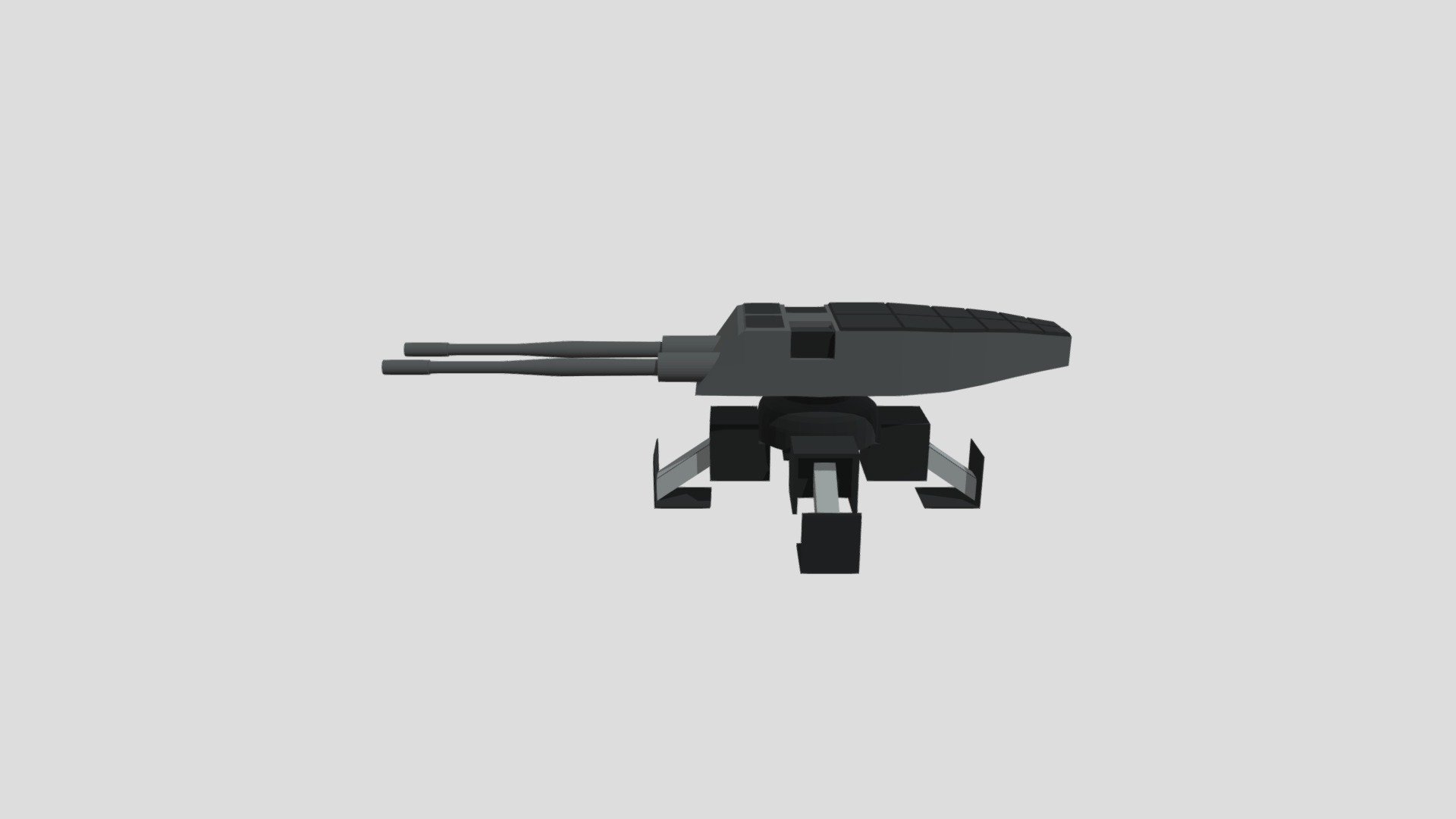 Gun Turret - 3D model by MarcusGleeson [6fcdf40] - Sketchfab