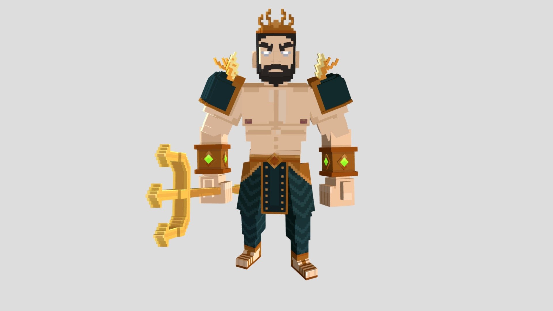 Poseidon - 3D model by BlockDork [6fceeaa] - Sketchfab