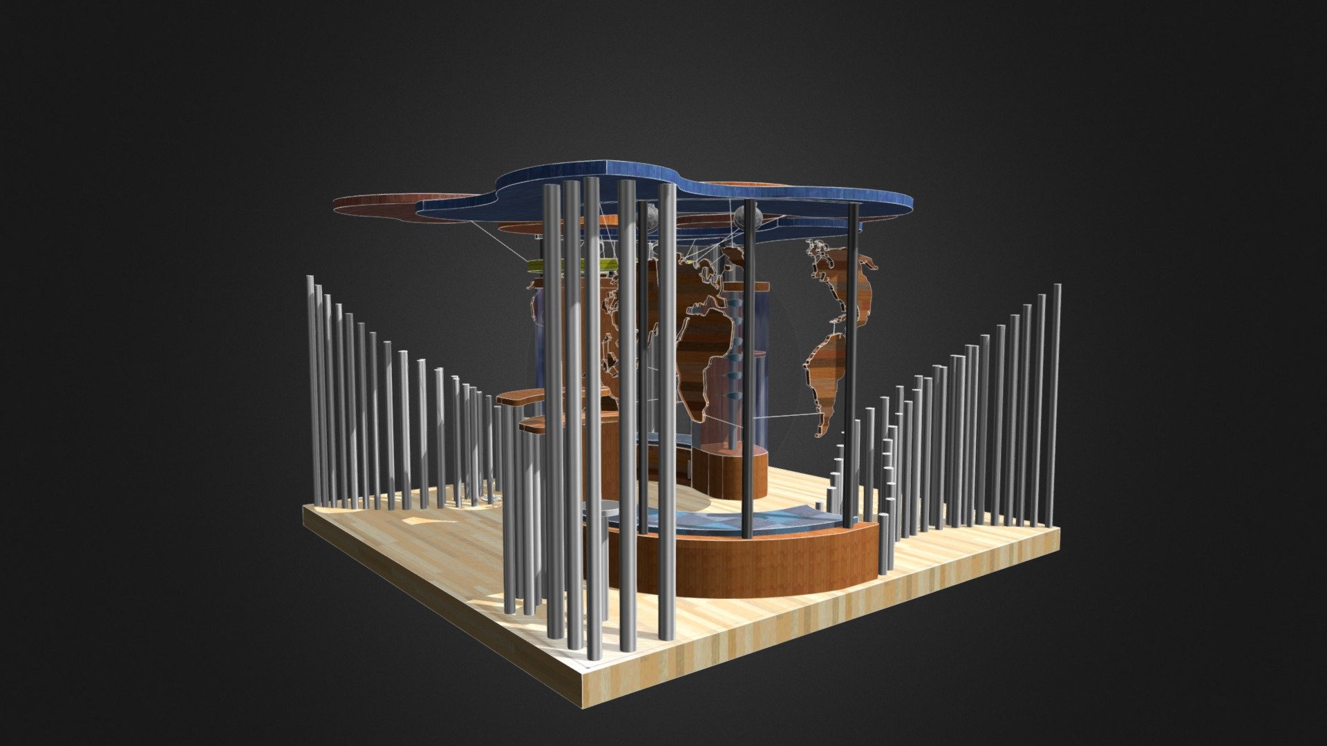 kiosk design - 3D model by MiDo (@ak.mido) [6fcf232] - Sketchfab