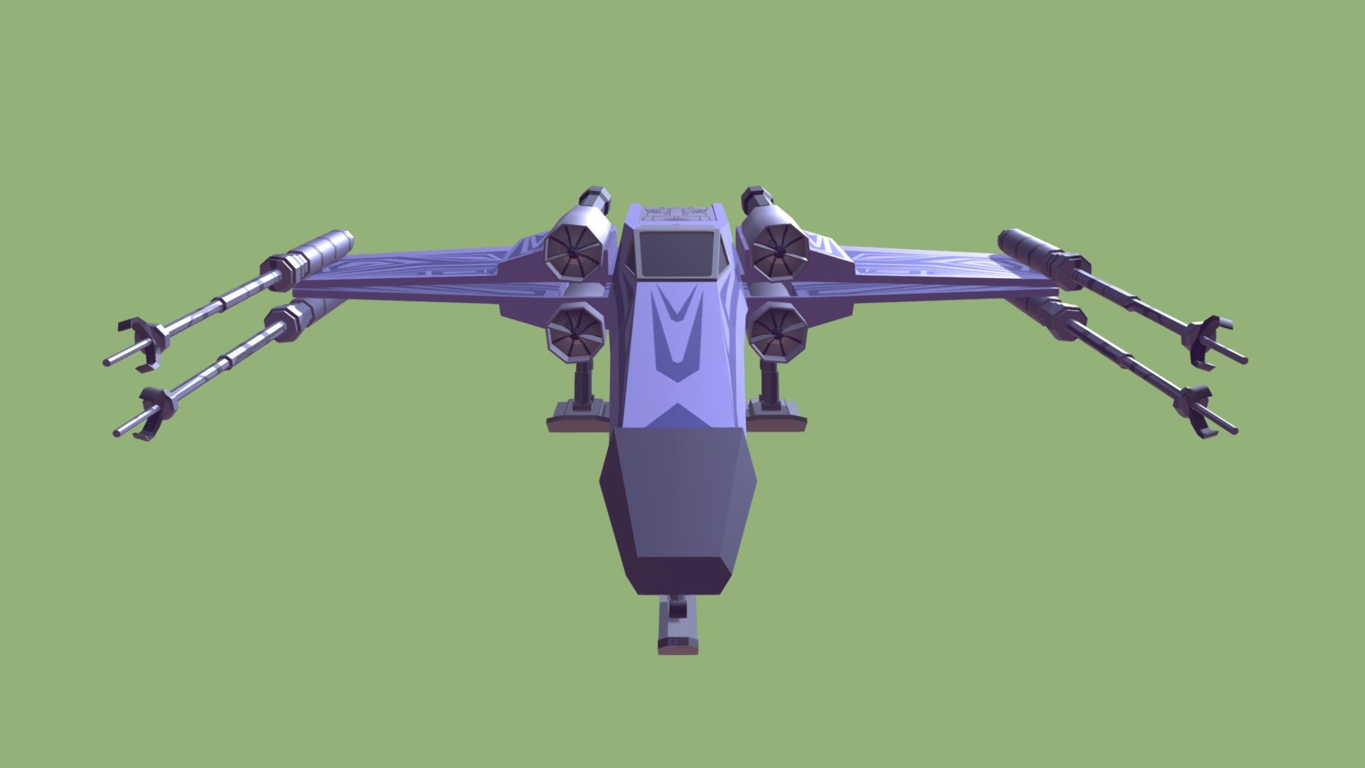 X-Wing - 3D model by ricard.juan.2016 [6fd00f6] - Sketchfab