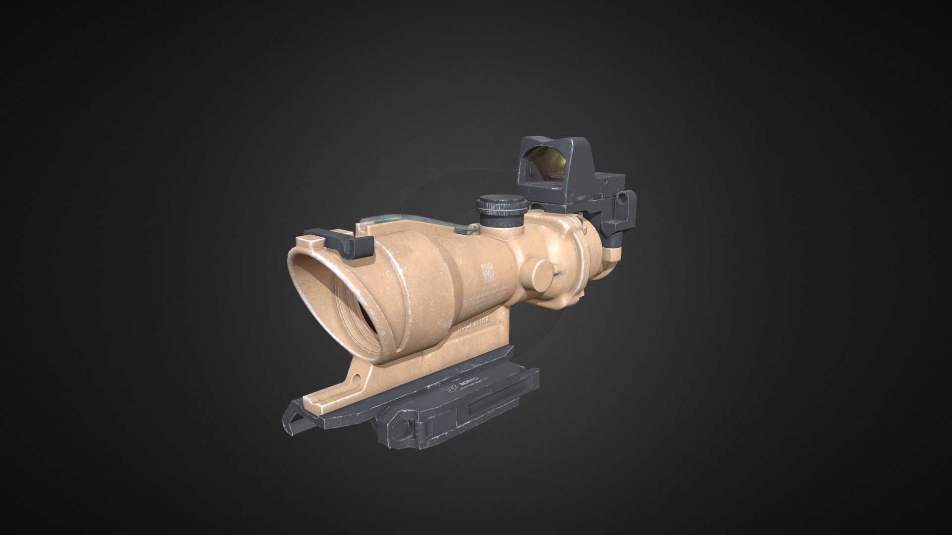 Trijicon ACOG scope - 3D model by dodek1105 [6fd1a8e] - Sketchfab