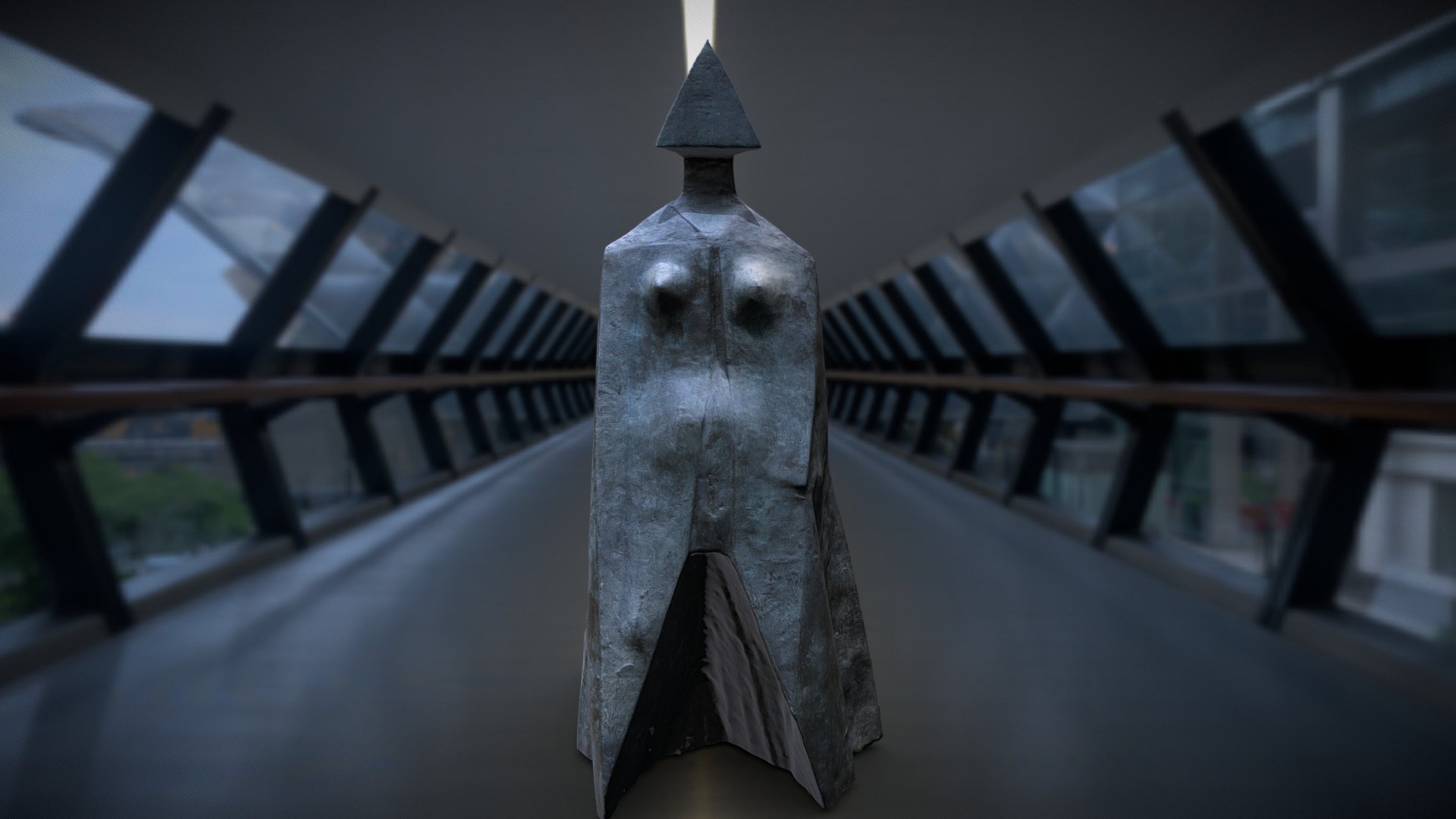 Cloaked Figure IX by Lynn Chadwick - 3D model by public-art.uk [6fd2555 ...