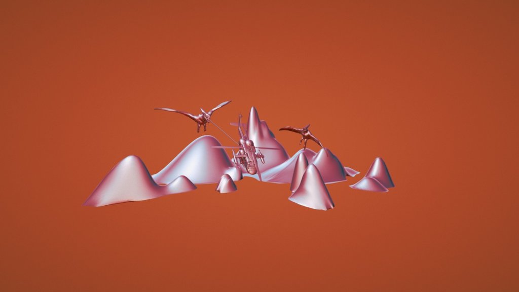 Pteranodon Attack - 3D model by MichaelWhiteside [6fd2633] - Sketchfab