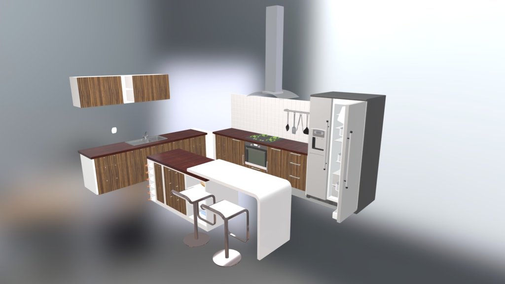 Kitchen - 3D model by AZ Interior (@manjit) [6fd27e3] - Sketchfab