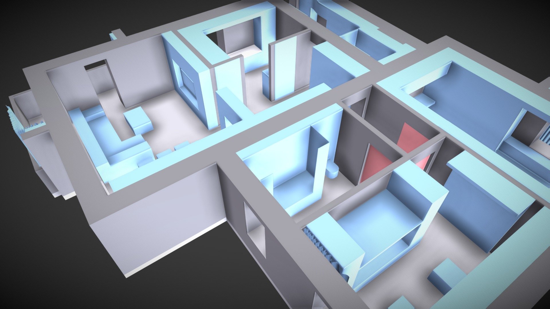 FLAT 2 - Download Free 3D model by archichudinow [6fd2bee] - Sketchfab
