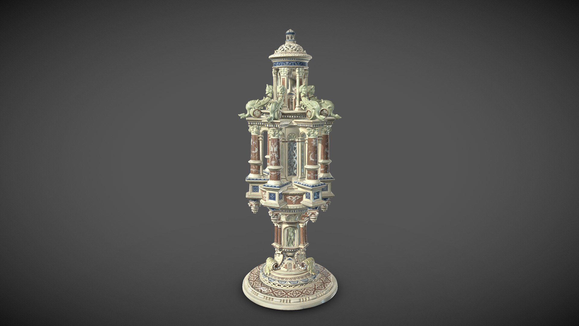 Vase reliquaire par Prosper Jouneau - Download Free 3D model by Alienor.org, Conseil des musées ...
