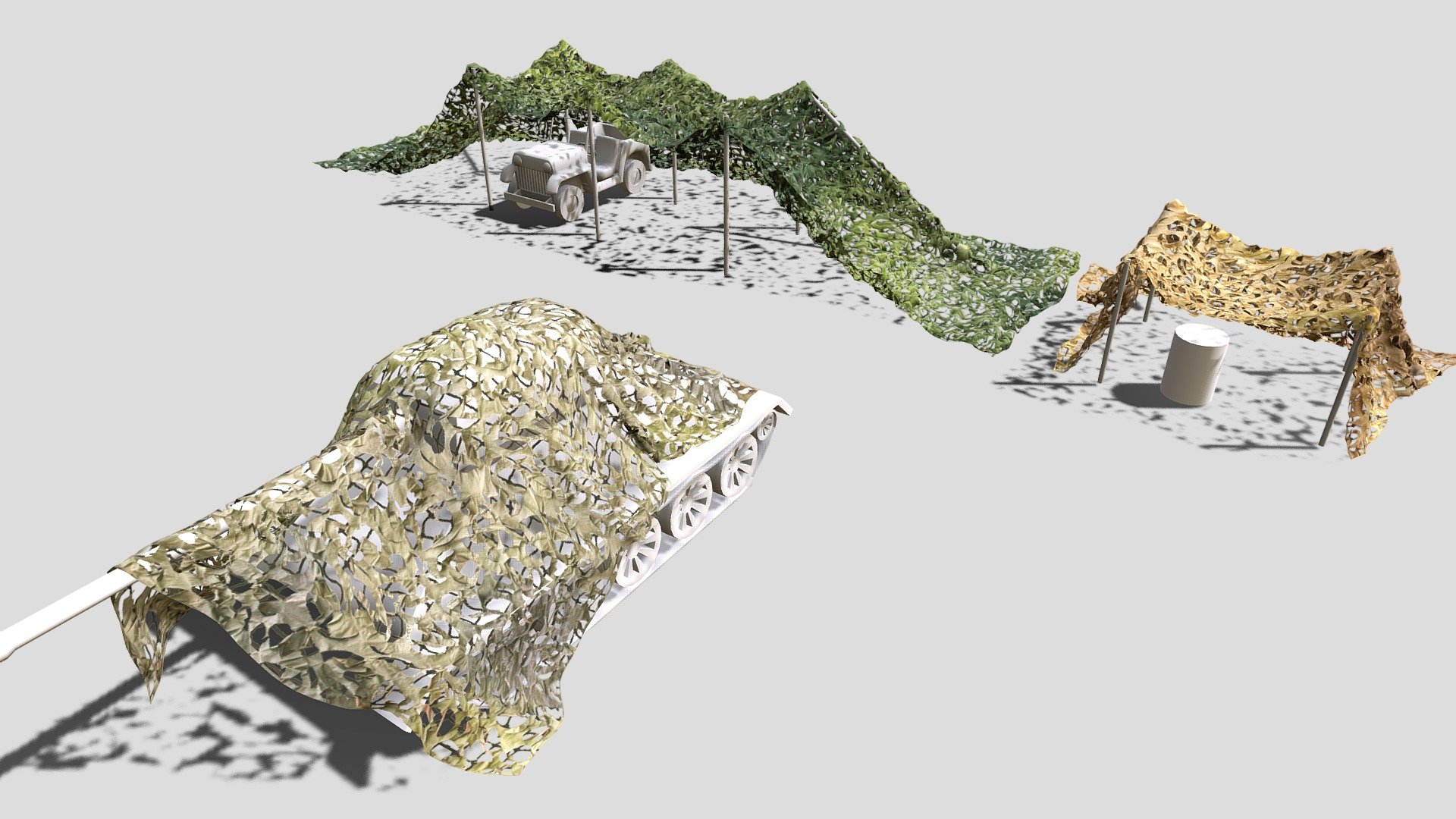 Camo Net - Buy Royalty Free 3D model by Buncic [6fd4226] - Sketchfab Store