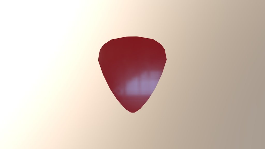 Guitar Pick - Download Free 3D model by Jiří Kuba (@kuba.jirka ...