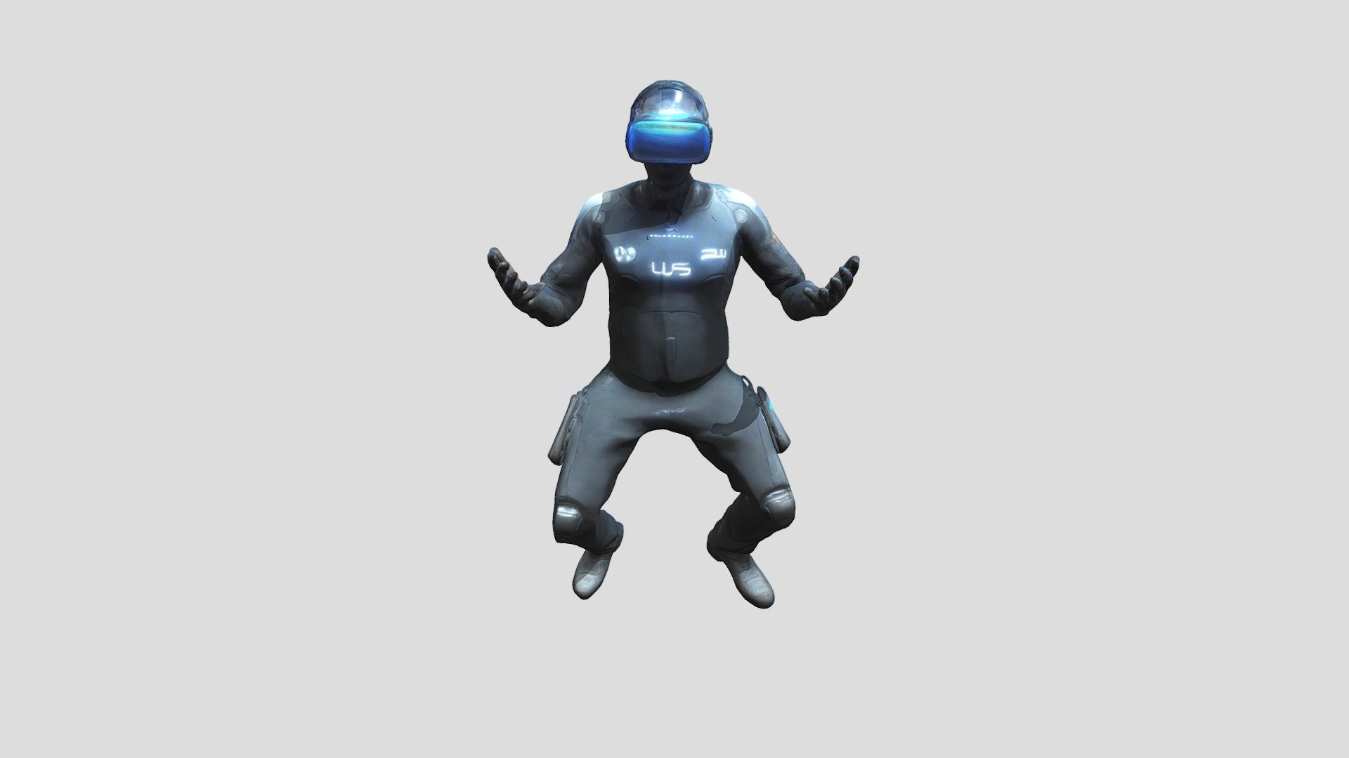 Future game player - 3D model by 3Dworldmonster [6fd5b4a] - Sketchfab