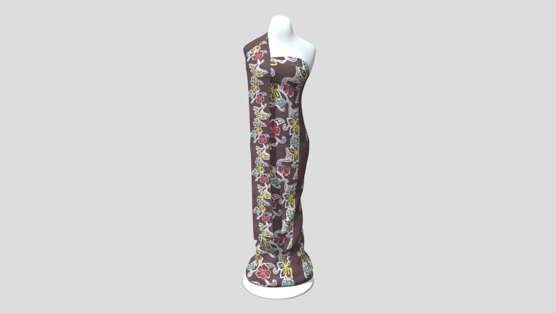 KAIN PASANG BATIK CONTENG 2 LAPIS - Download Free 3D model by ...