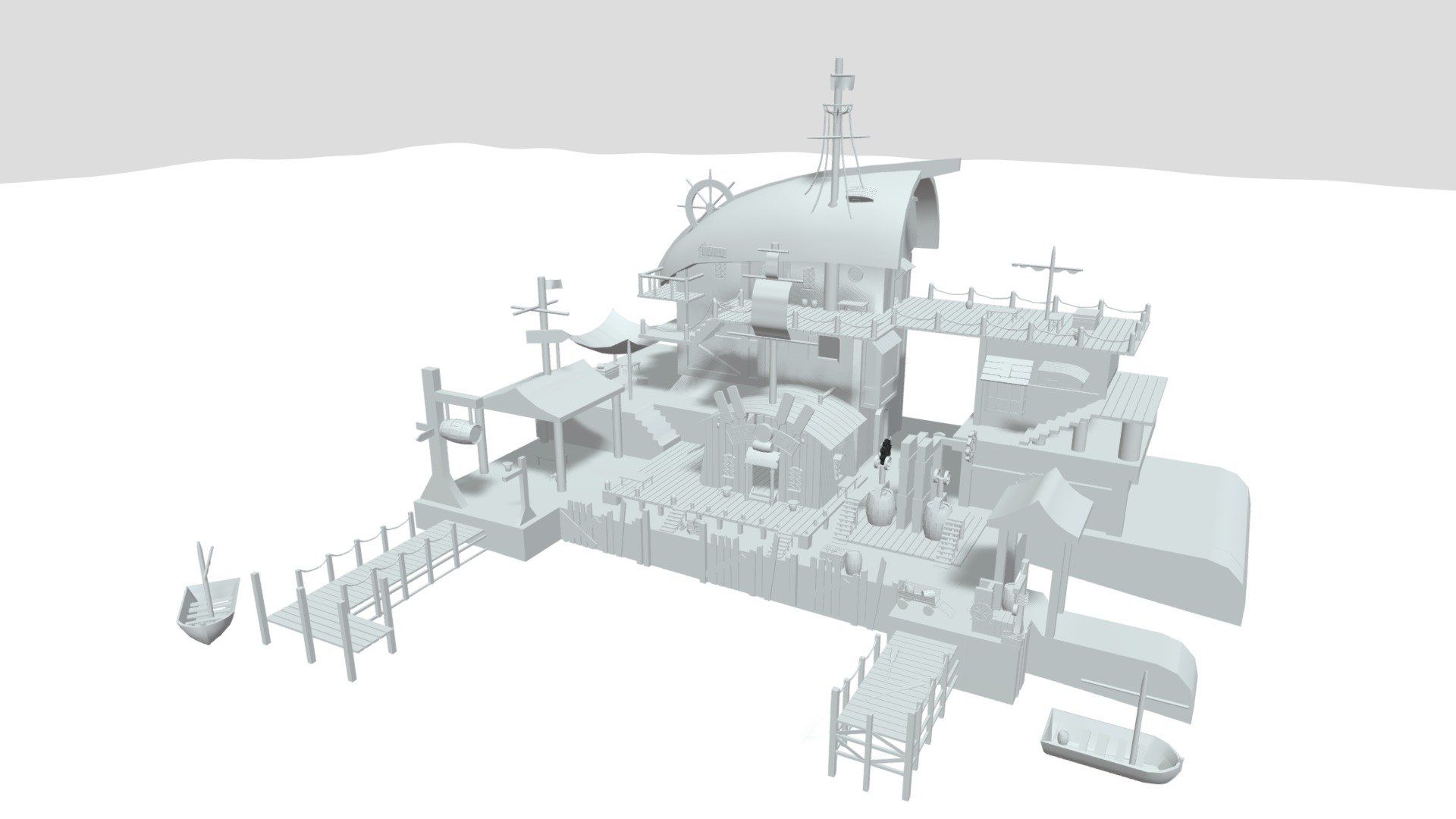 Port City - 3D model by asteens [6fd8912] - Sketchfab
