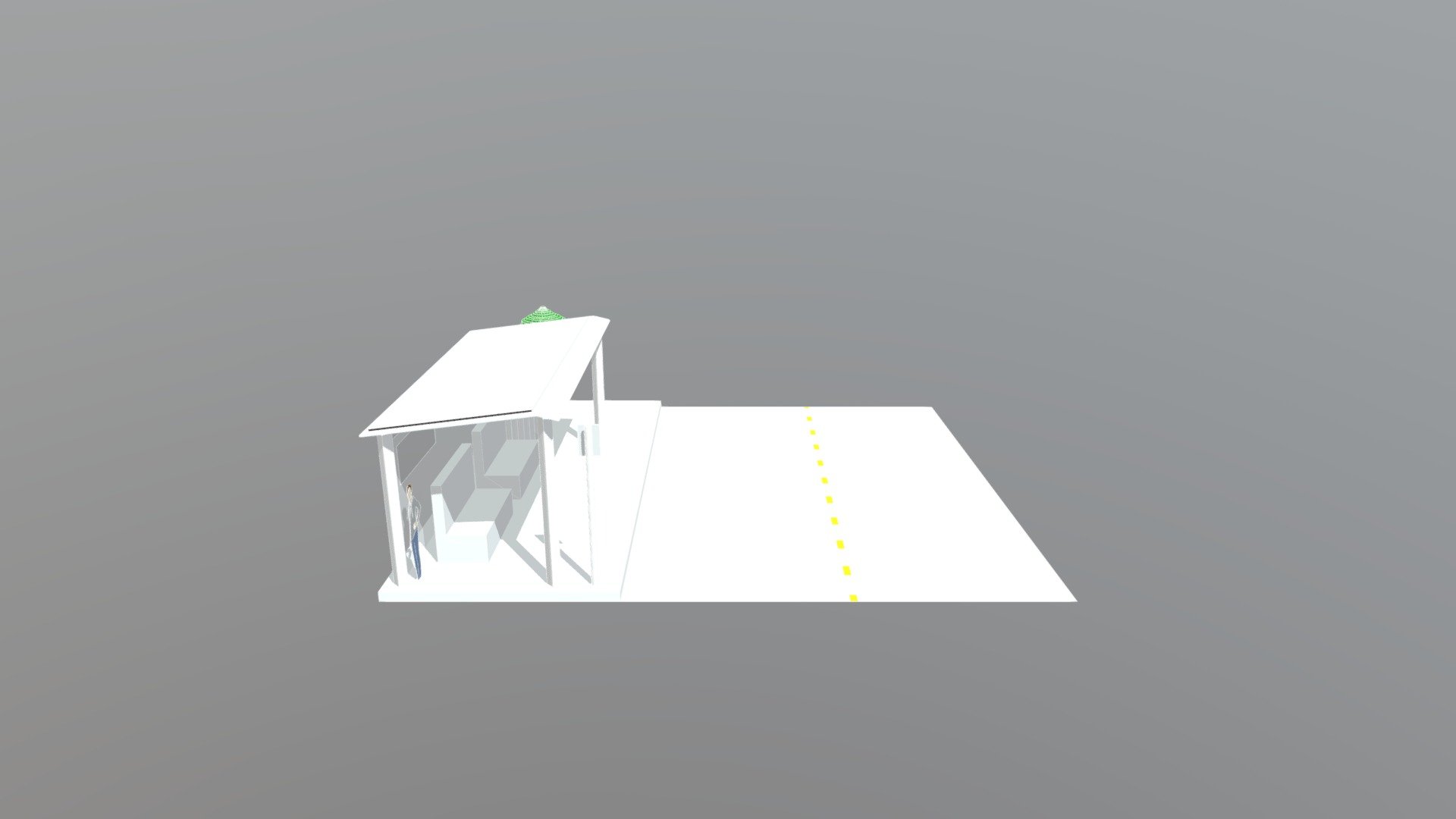 ARCH633 Sketchup Bus Stop 20181019 - 3D model by jamesonramelb [6fd8f31 ...