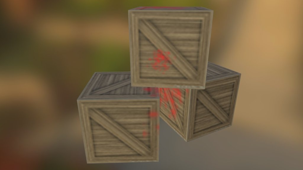 Bloodied Crates - 3D model by ∞²⁷ Design Studio (@infinity27) [6fd9d90 ...