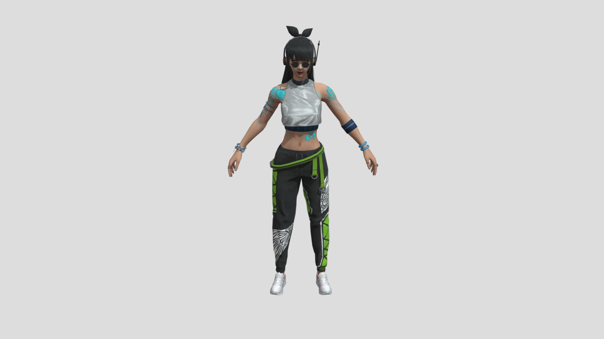 Girl blue free fire shirt bundle - Download Free 3D model by muhecsad ...
