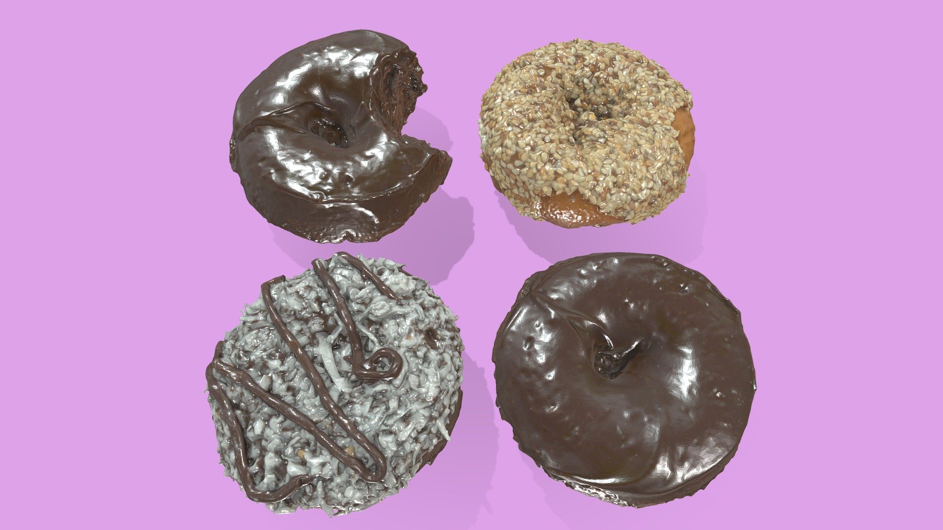 Doughnut Pack - Download Free 3D model by Arkify 3D (@arkify) [6fdbb8e ...