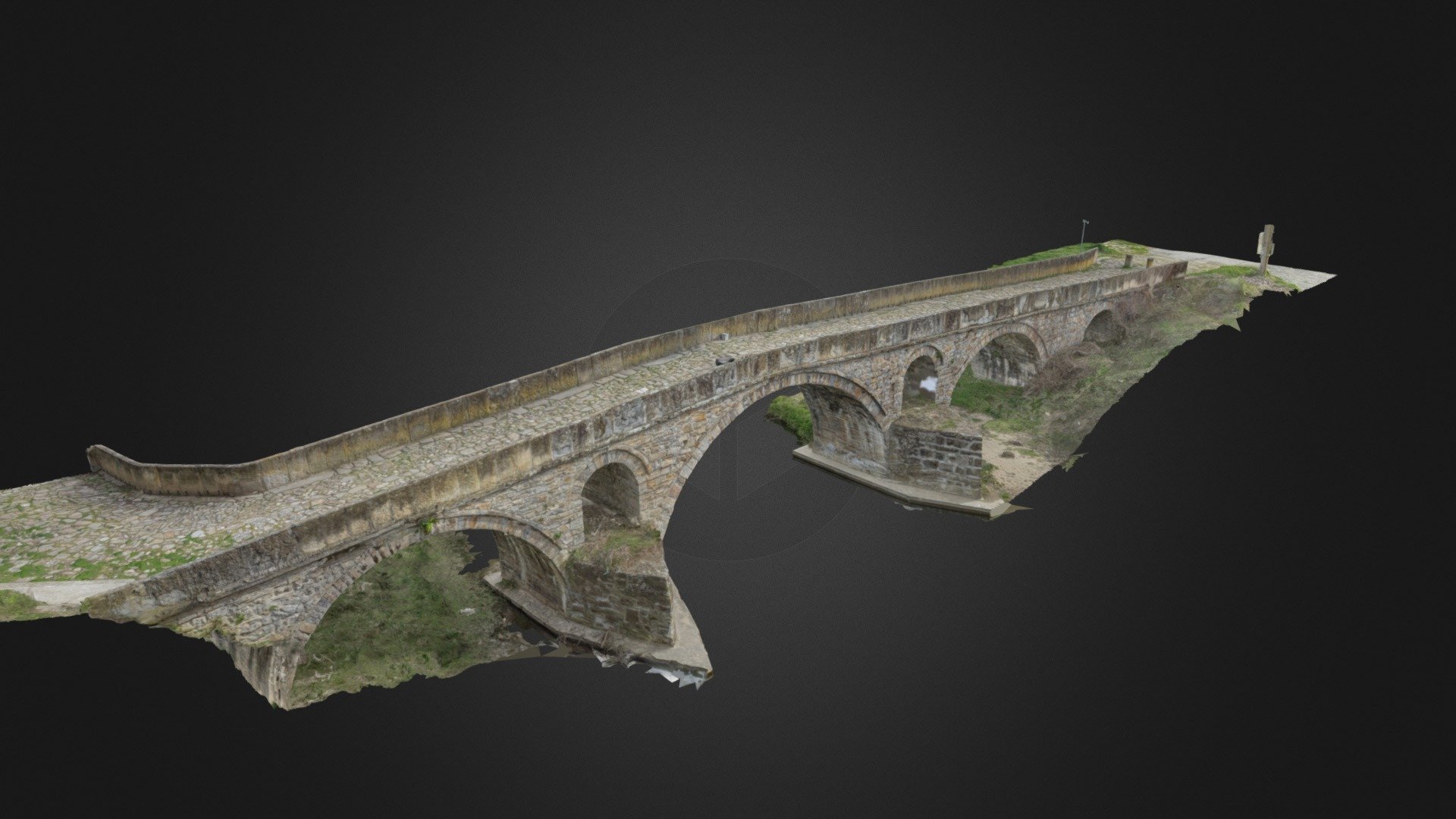 Bridge over Dryanovska River (Raw Scan) - 3D model by Tornado_Studios [6fdc6eb] - Sketchfab