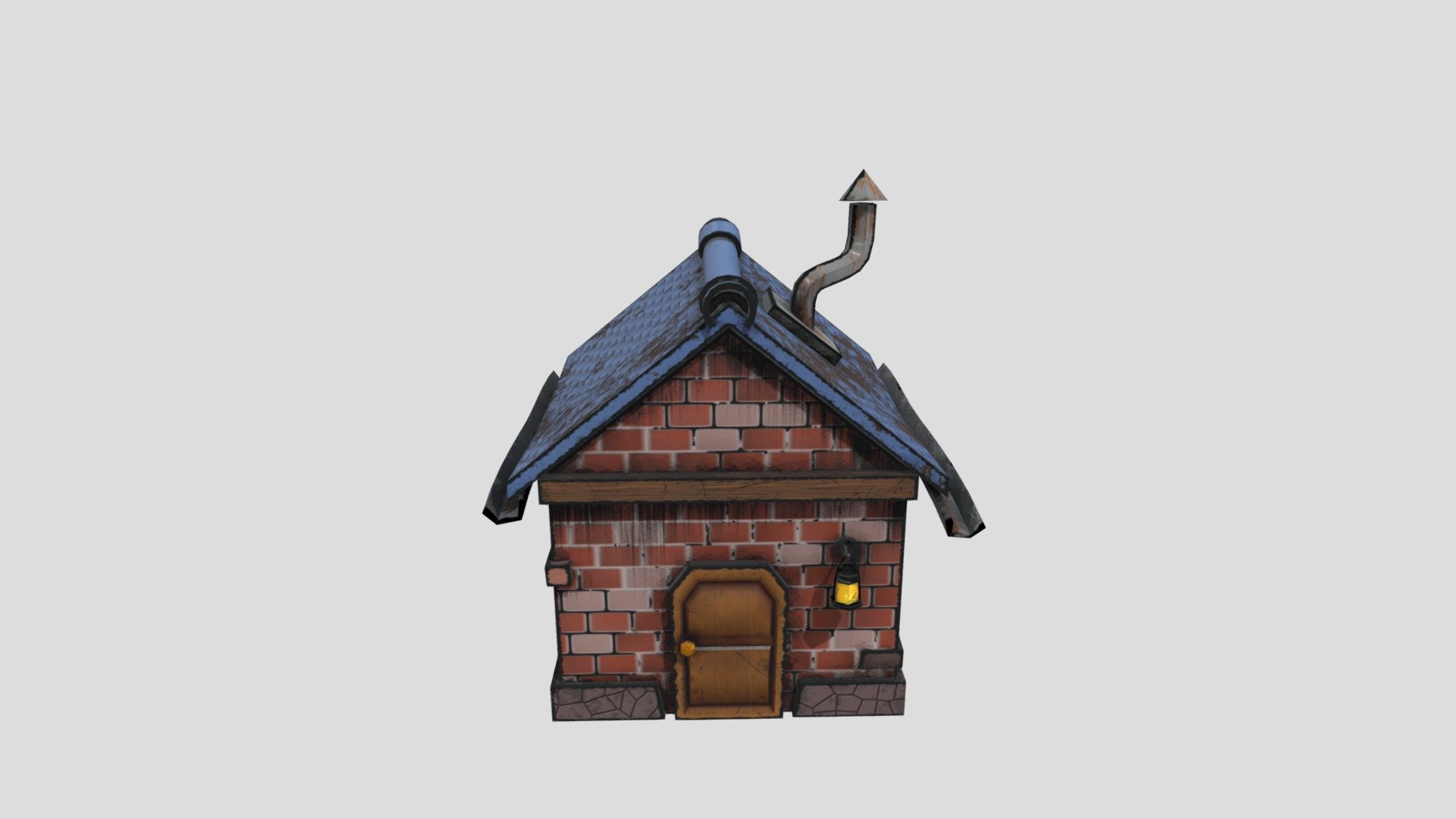 Stylized brick house - Download Free 3D model by Ossif (@OssifSF ...