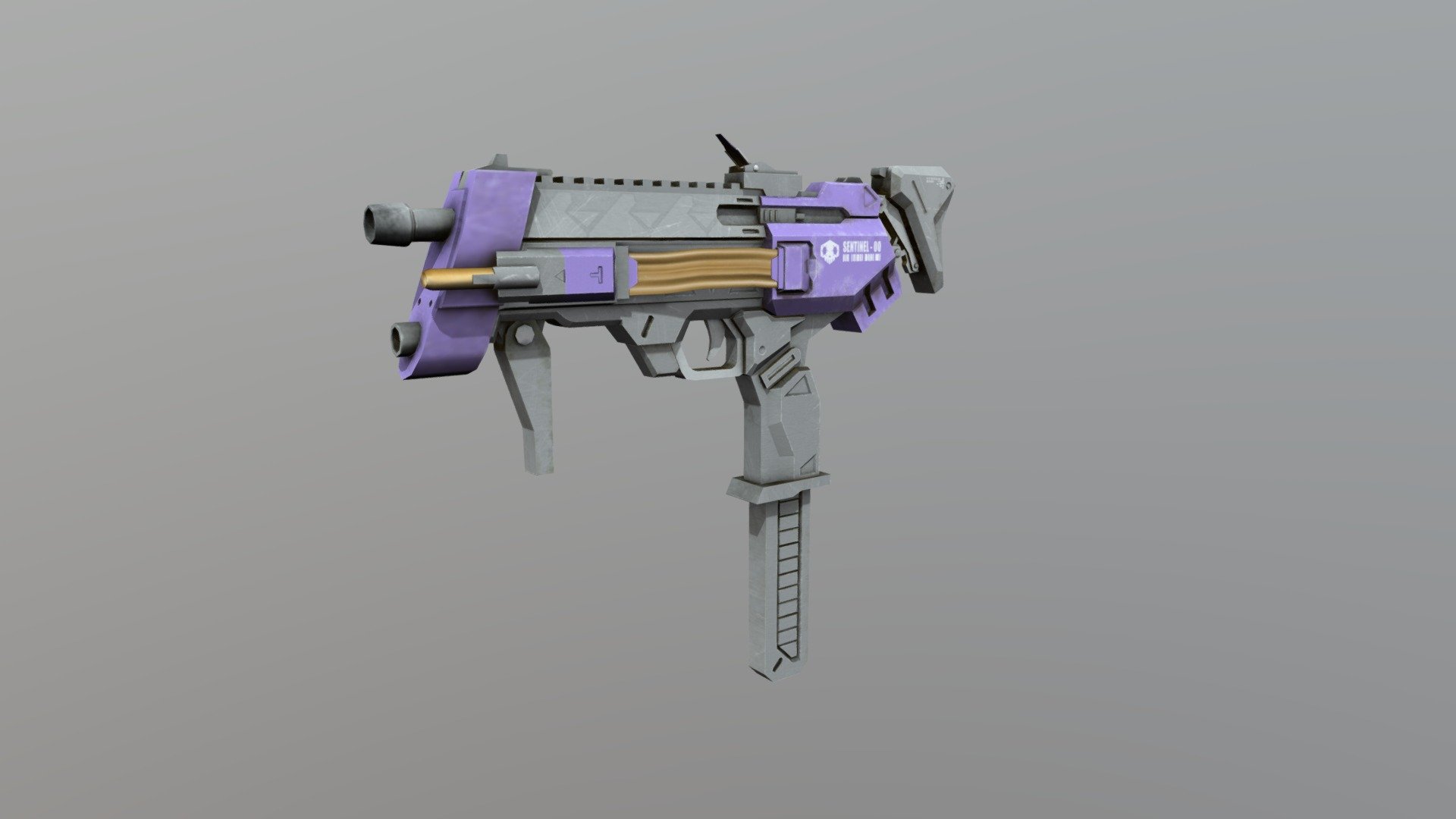 Sombra's Machine Pistol | Overwatch *Textured* - 3D model by Rory Durno ...