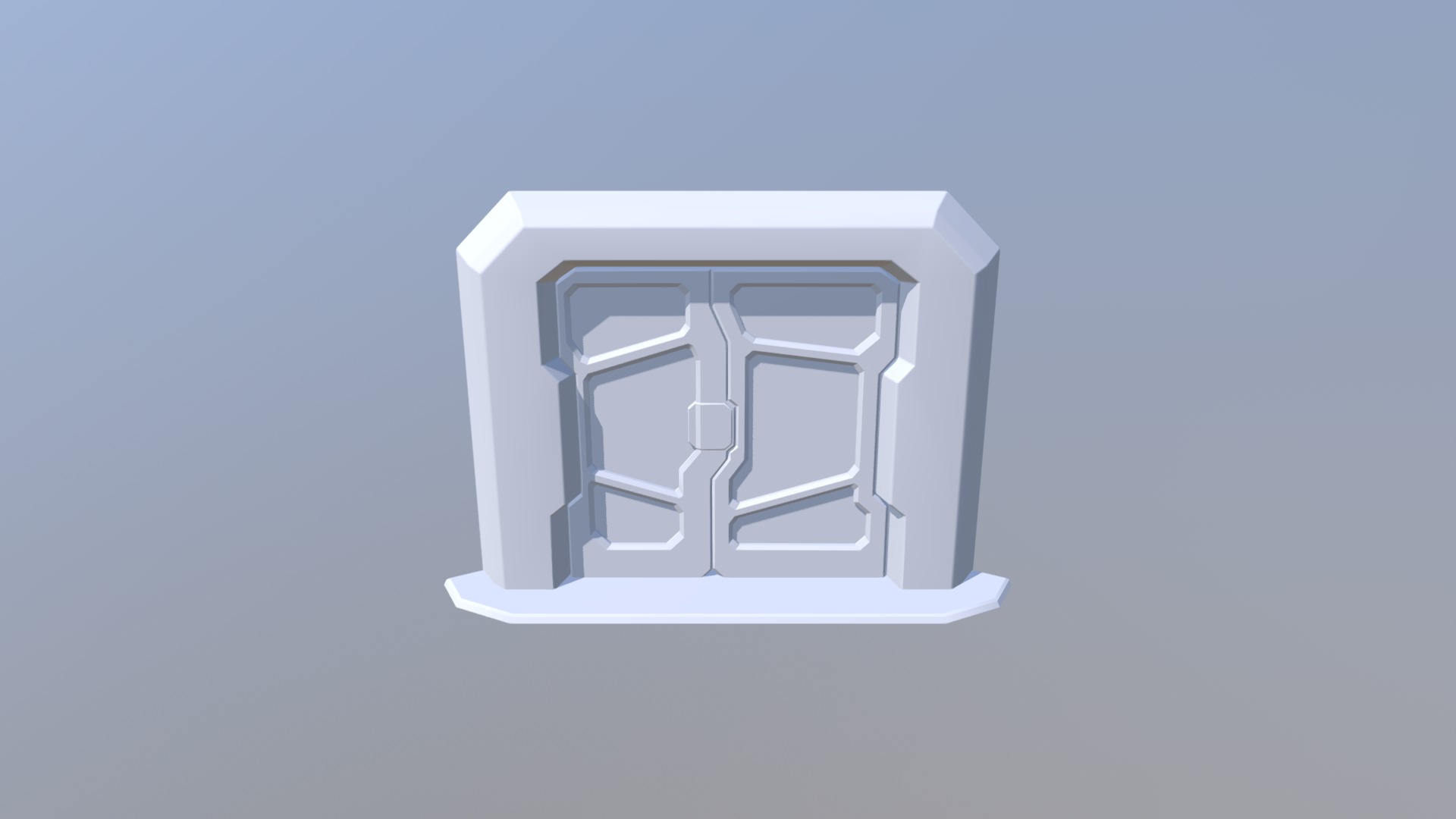 Low_Poly | Sci-fi Door - 3D model by Militman [6fde975] - Sketchfab