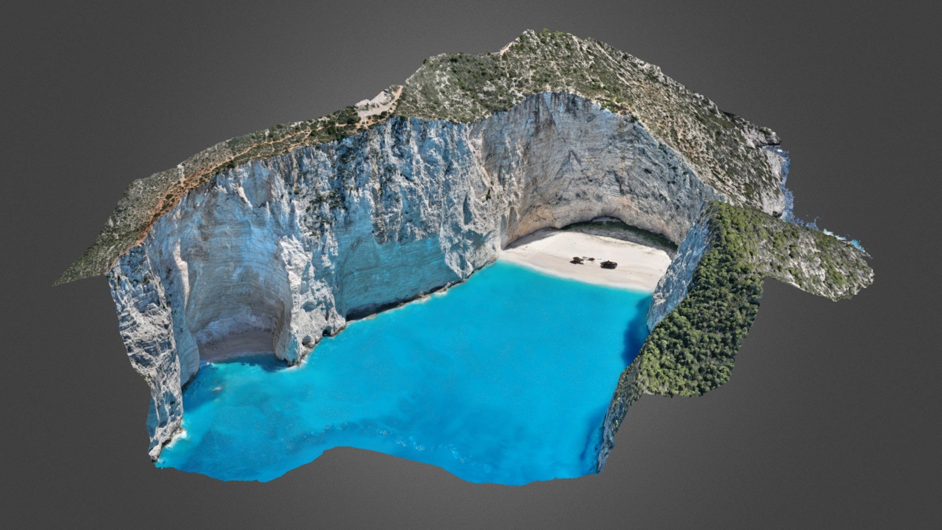 Navagio (Shipwreck), Zakynthos: 3D Model (2024) - 3D model by Themis ...