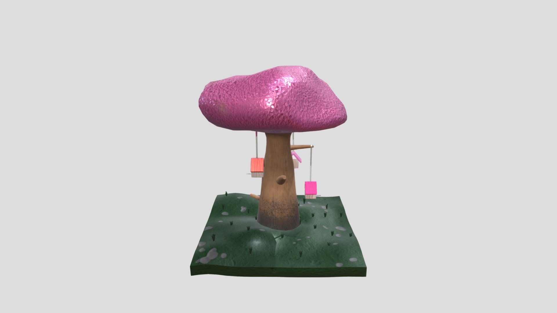 Fantasy Homestead Tree - 3D model by PanBeatz [6fdf6dc] - Sketchfab